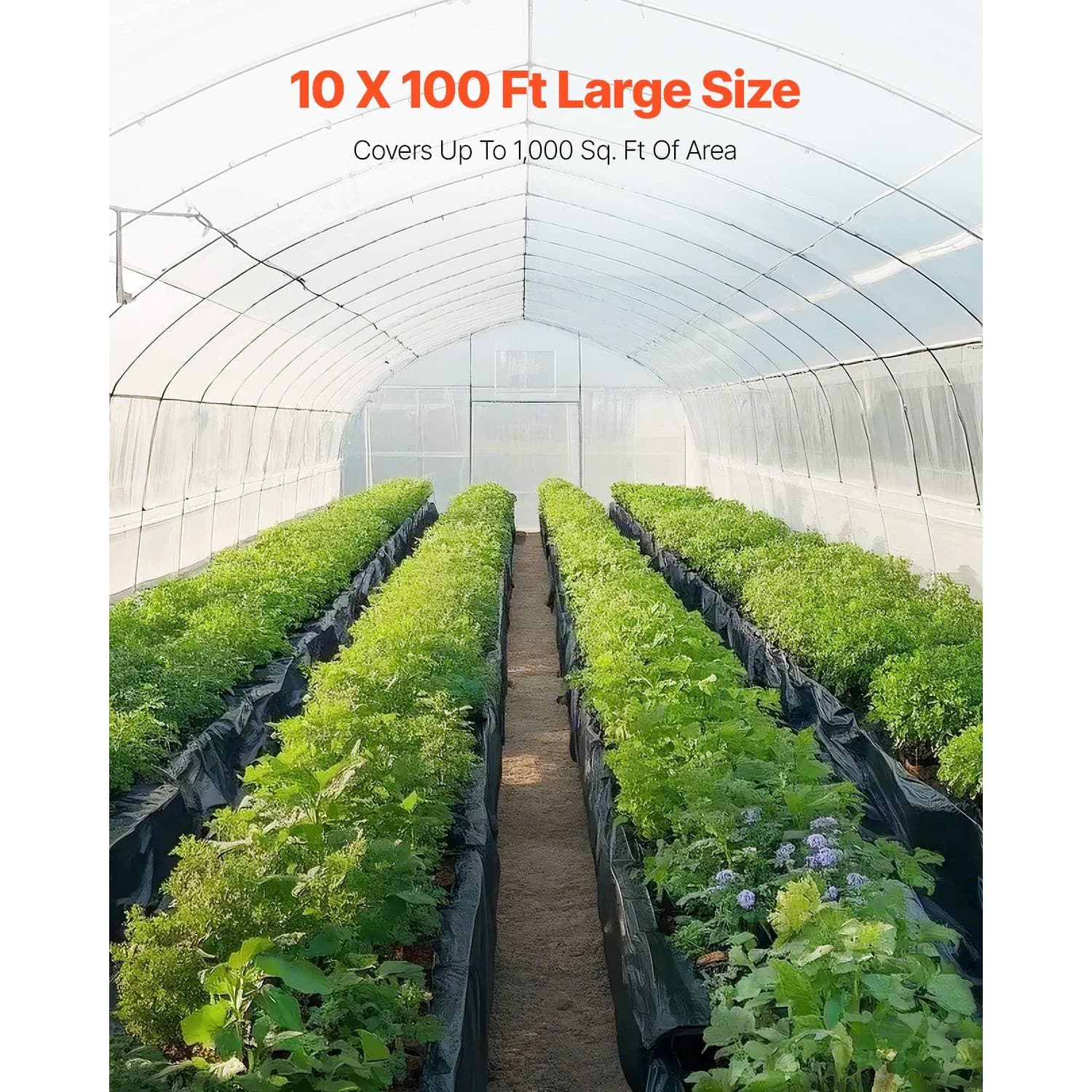 Angel Sar 2-Sided Black and White Heavy Duty Plastic Sheeting Roll ...