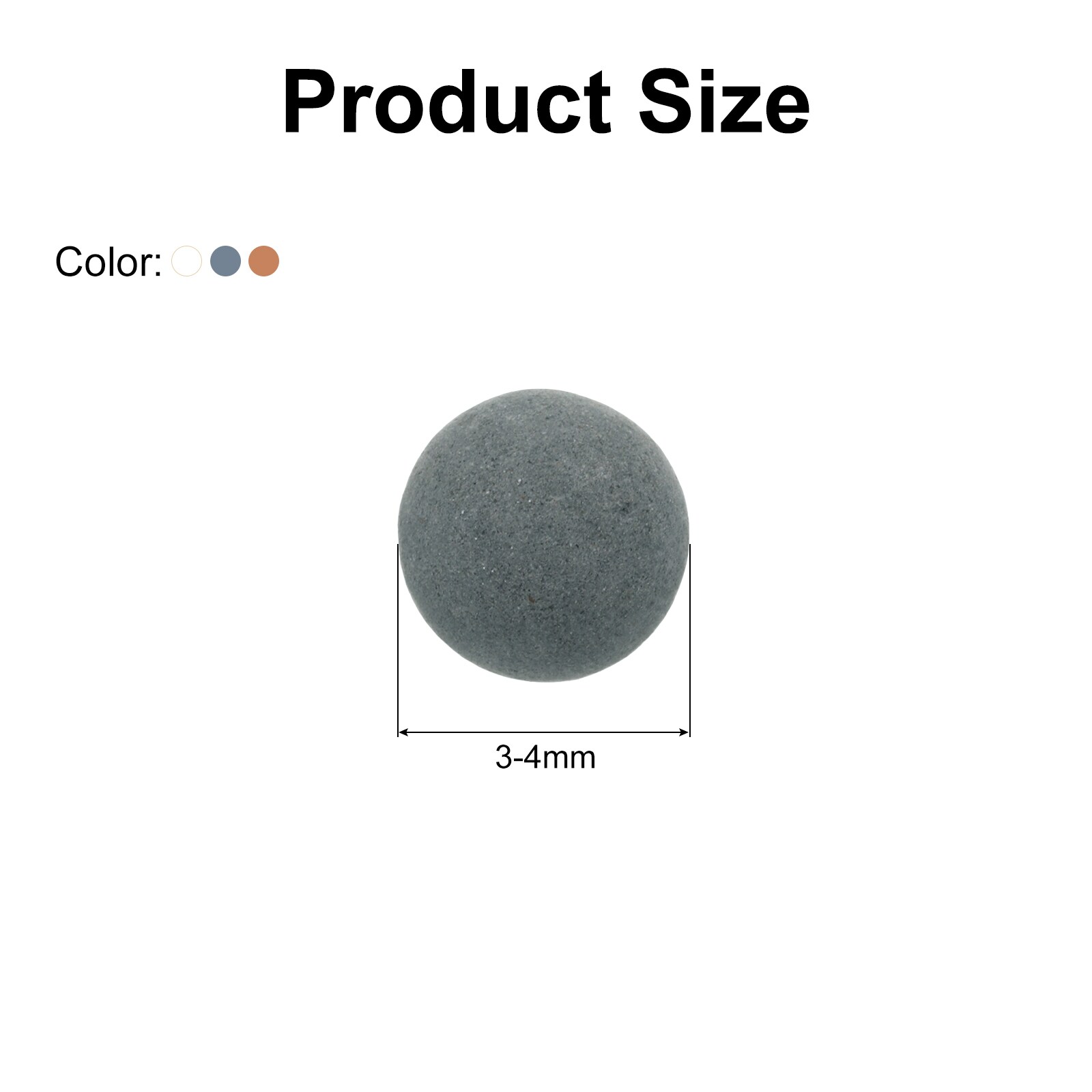 Unique Bargains 3 Packs Replacement Shower Head Bead 3-4mm Shower ...