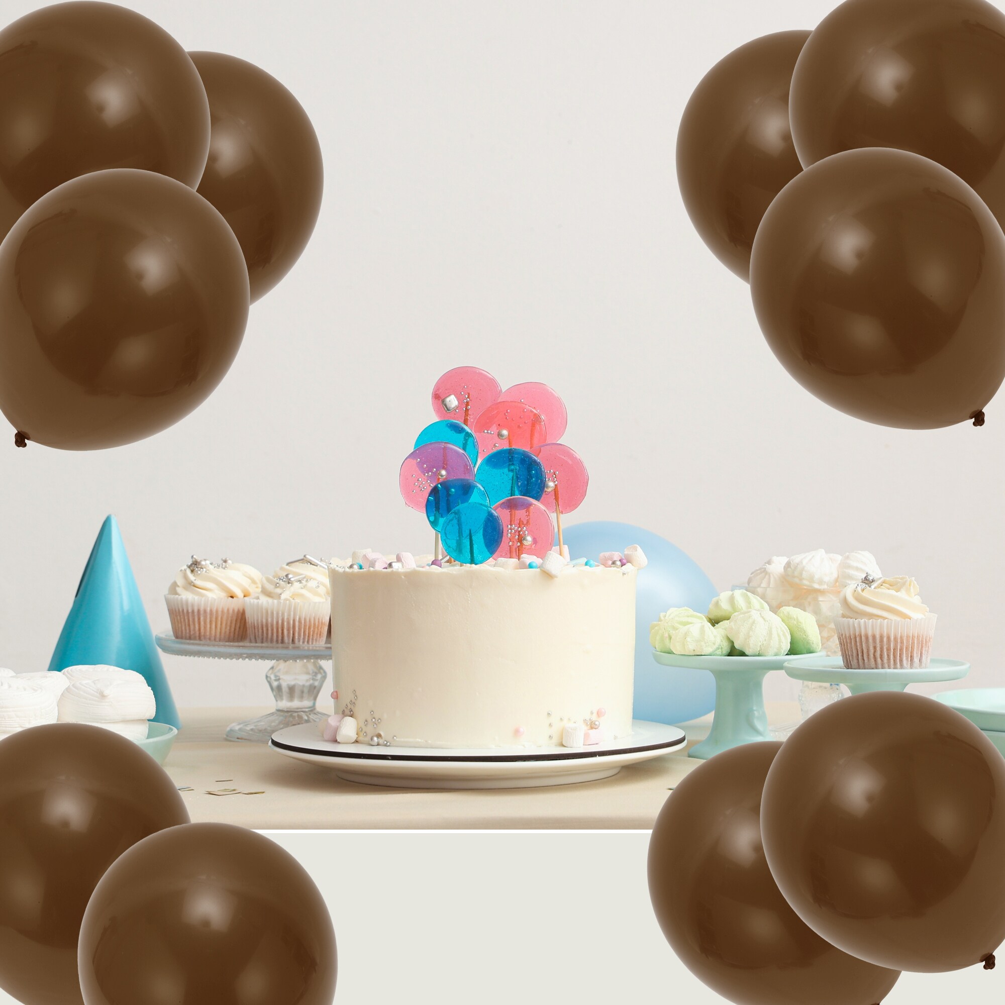 Unique Bargains 20pcs Latex Party Balloons 10-inch Round Helium ...