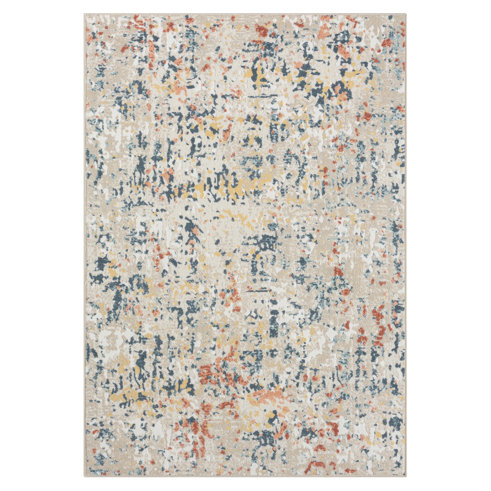 LR Home Arcady 8 X 10 (ft) Gray Indoor Abstract Area Rug 6987A3590304J8 ...
