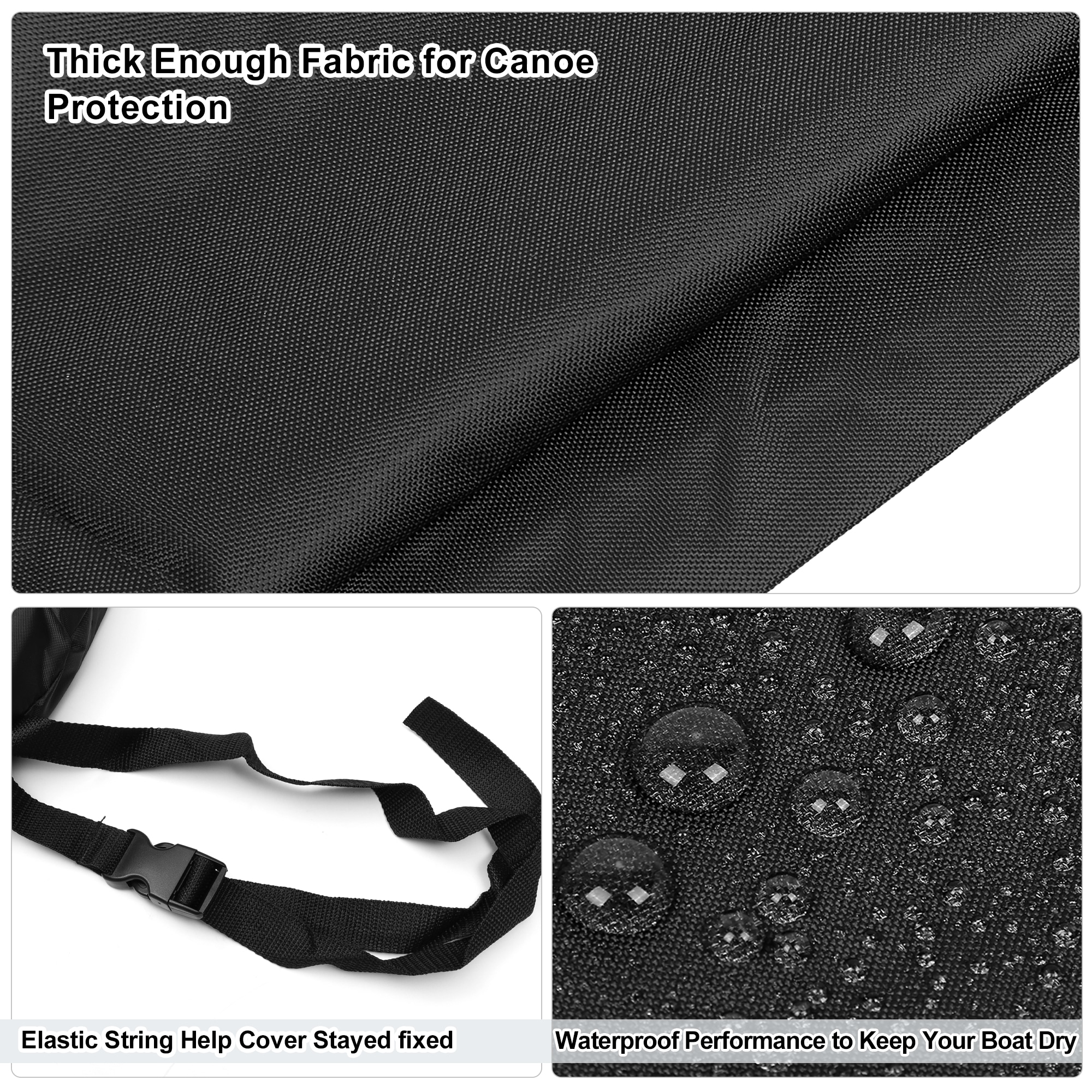 Unique Bargains XL Kayak Cockpit Cover Boat Canoe Storage Canoe Dust ...