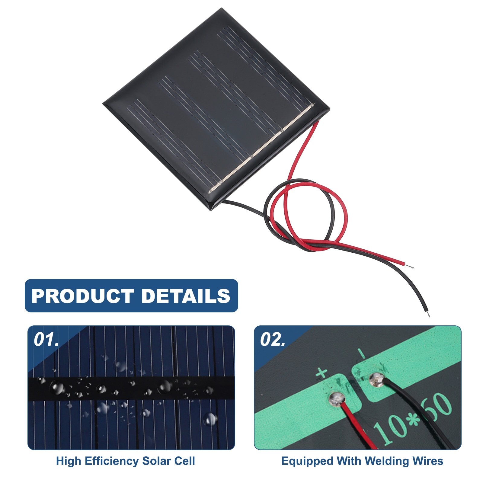 Unique Bargains 5pcs 2V 0.32W 160mA Mini Solar Panels Small ...