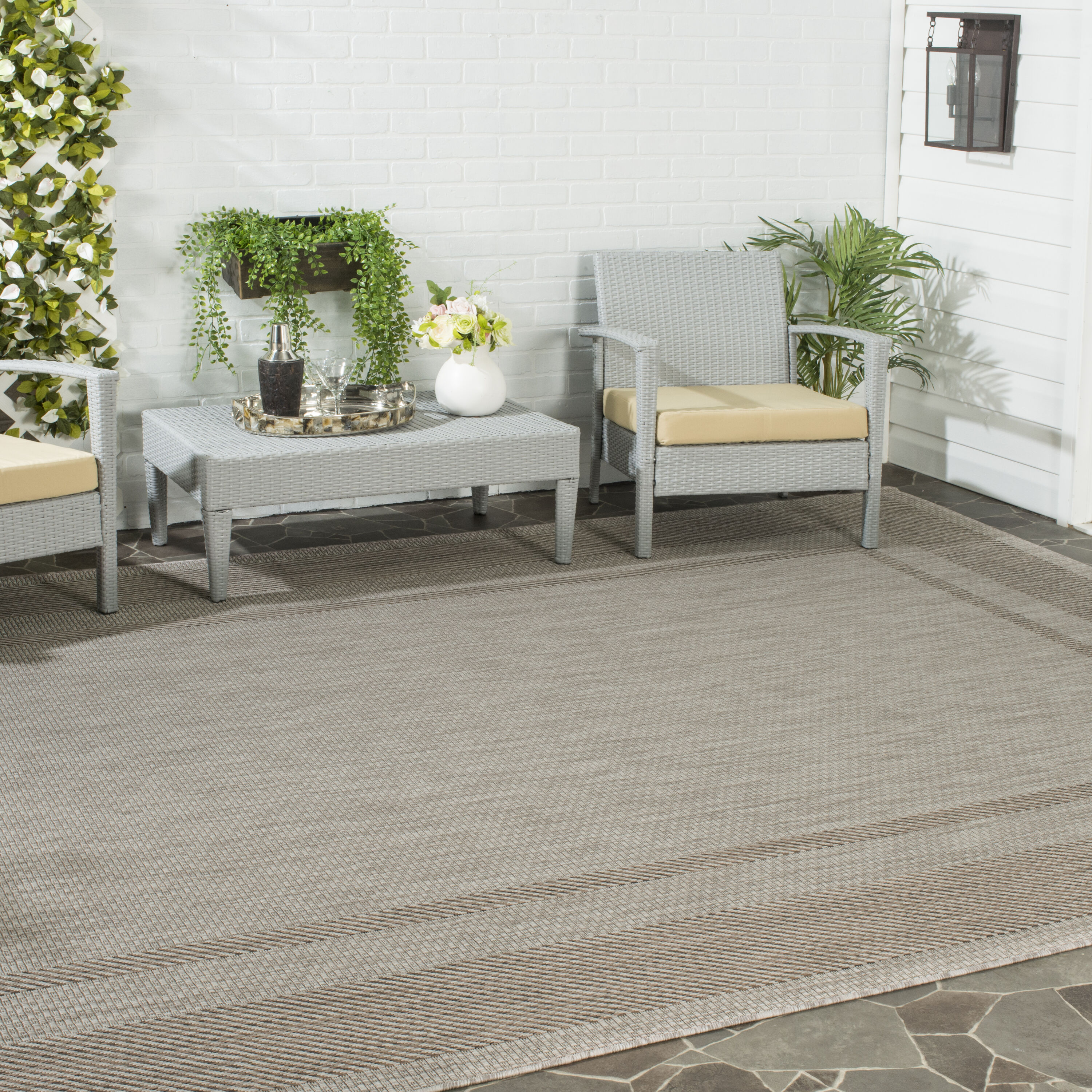 Safavieh Courtyard 8477-36312 Beige/Brown 9 x 12 Rectangular Area rug ...