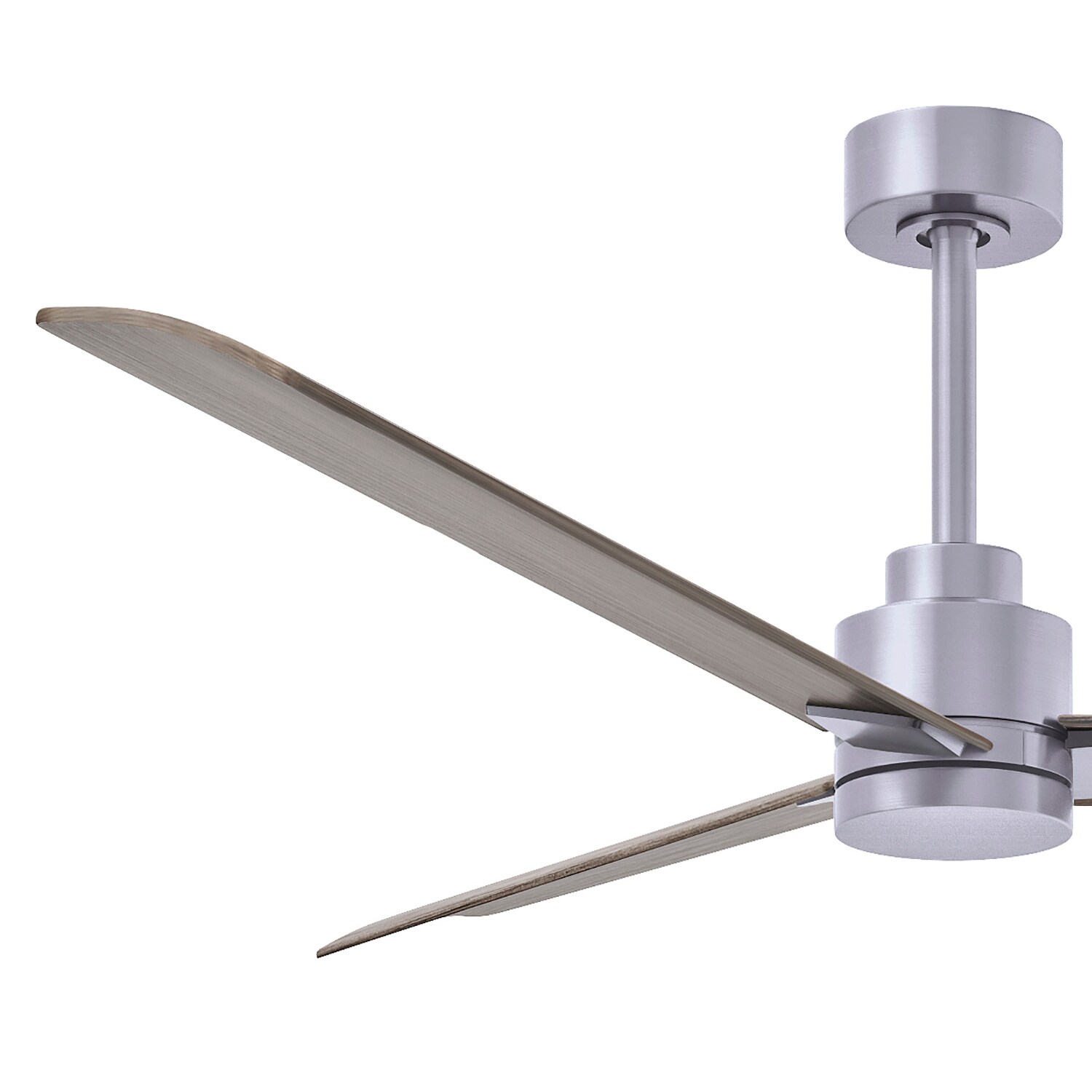 Matthews Fan Company Alessandra 56-in Brushed Nickel with Gray Ash ...