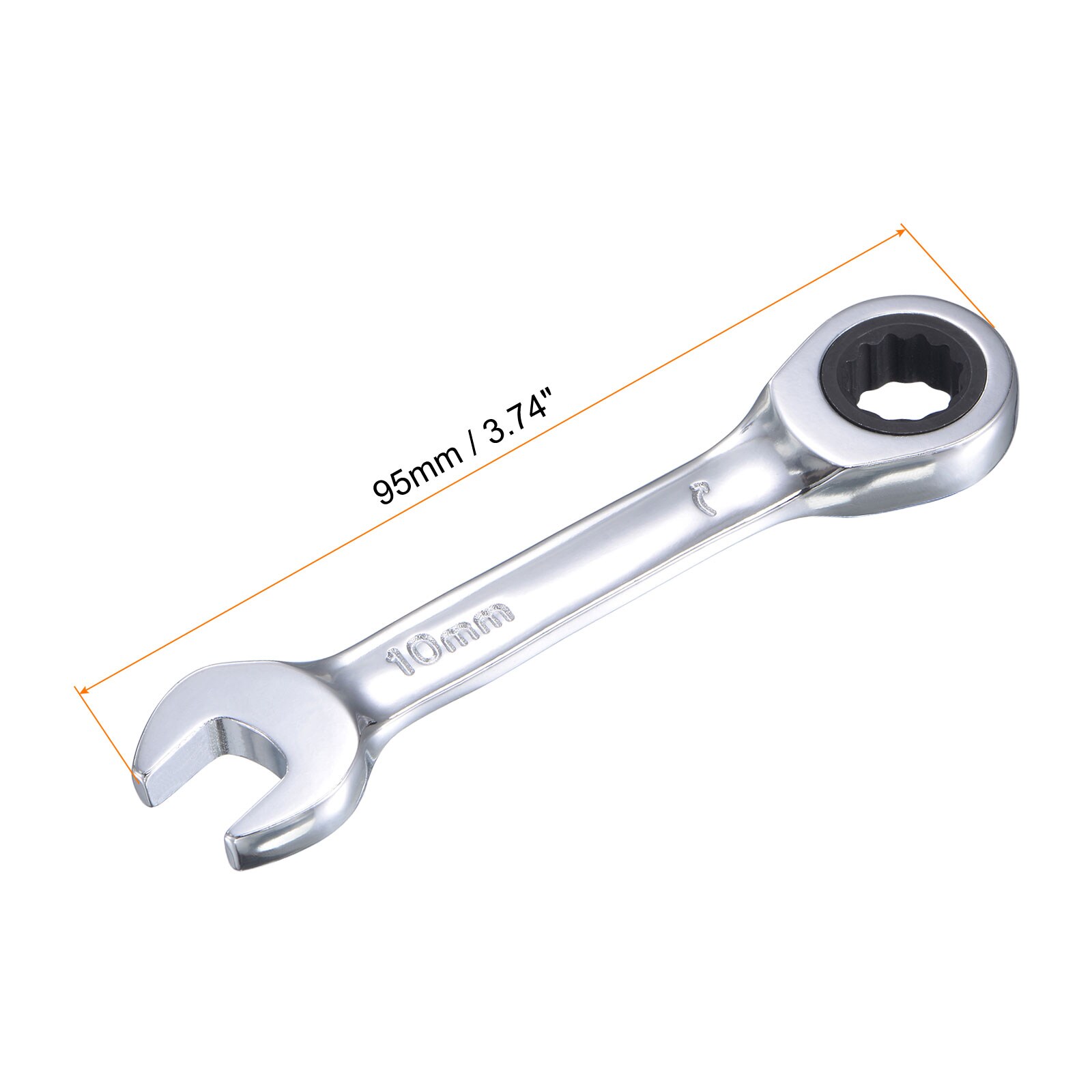 Unique Bargains 10mm Stubby Ratcheting Combination Wrench Metric 72 ...