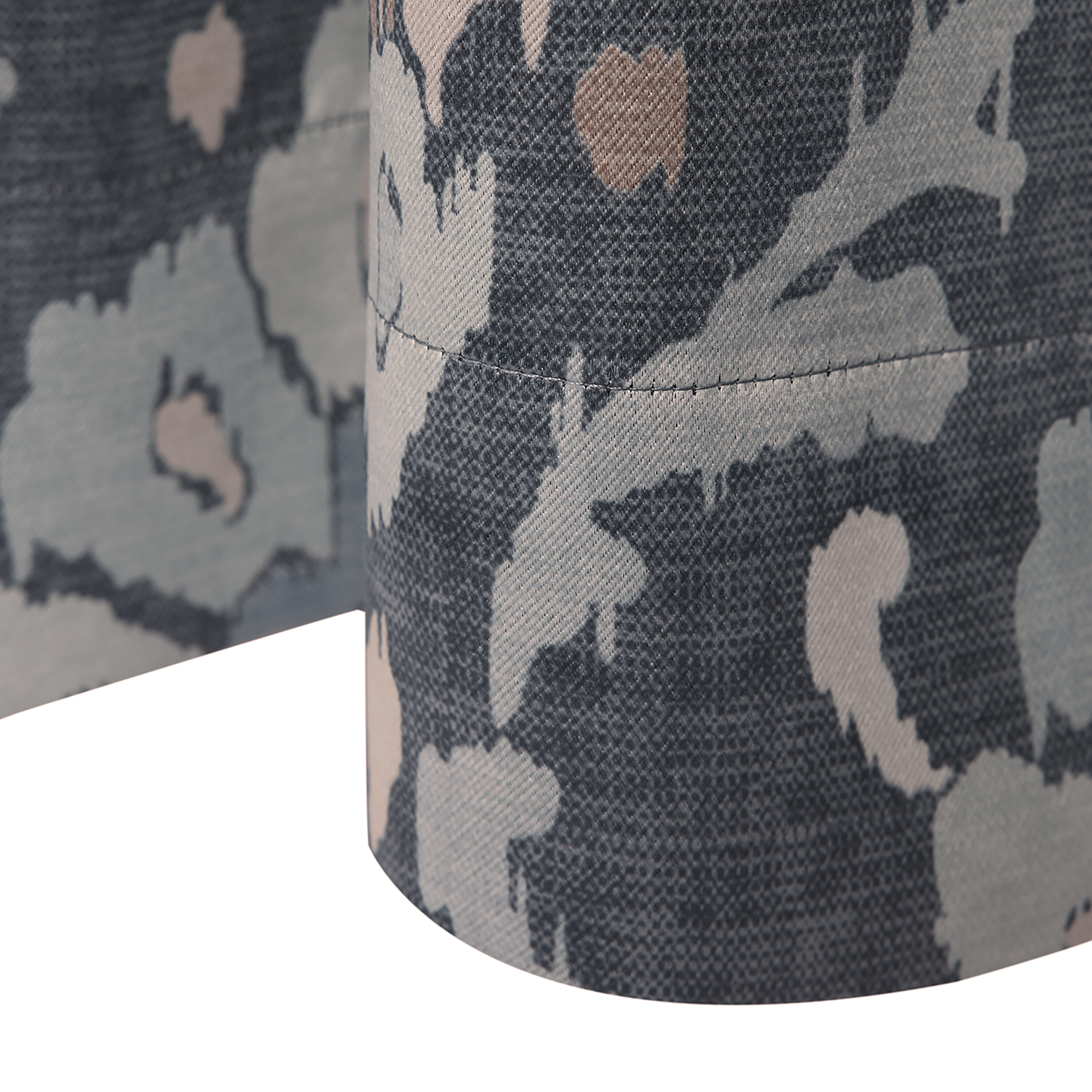 Style Selections 84-in Oxford Blue Floral Room darkening Rod pocket ...