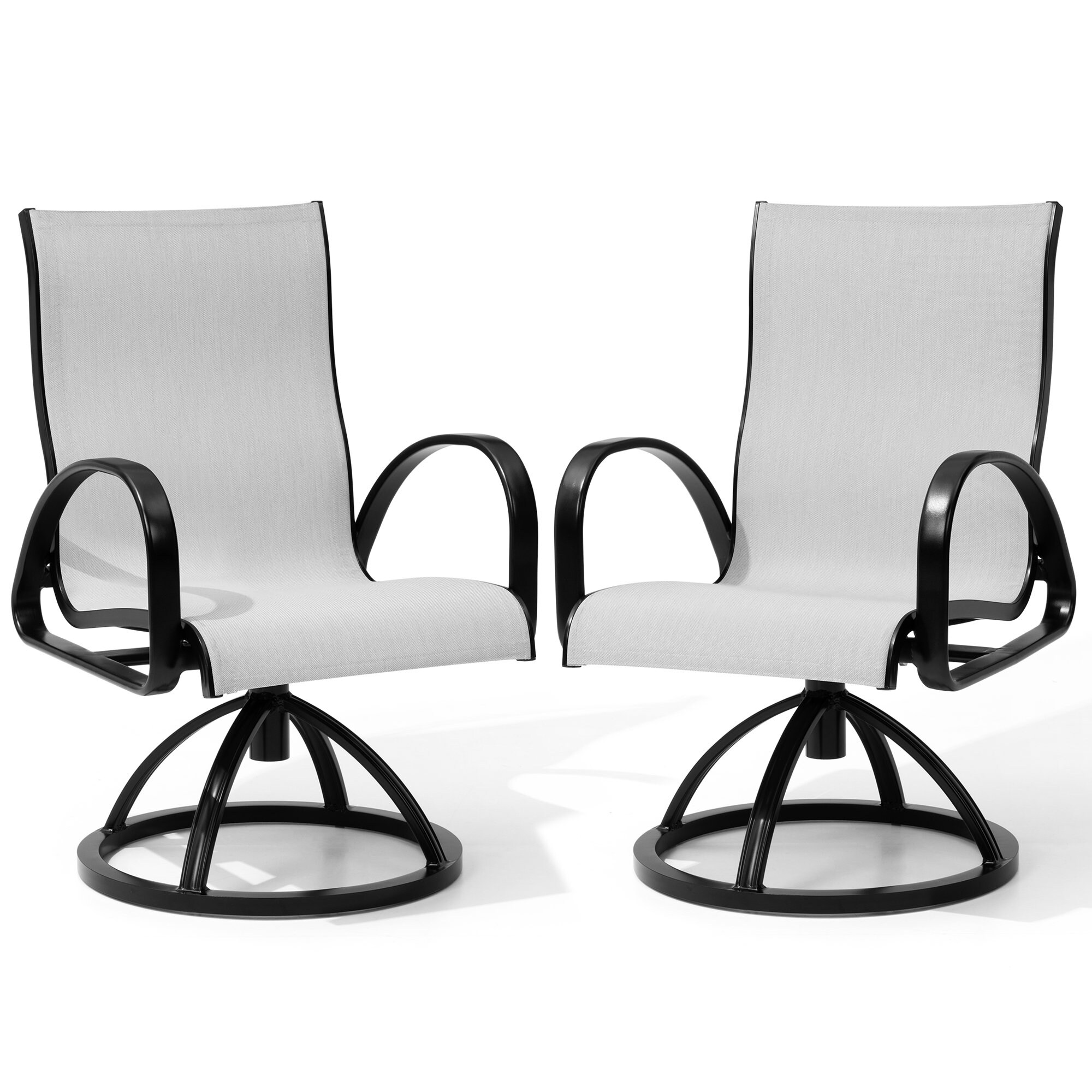 Crestlive Products Outdoor Patio Dining Chair With Sunbrella Textilene ...