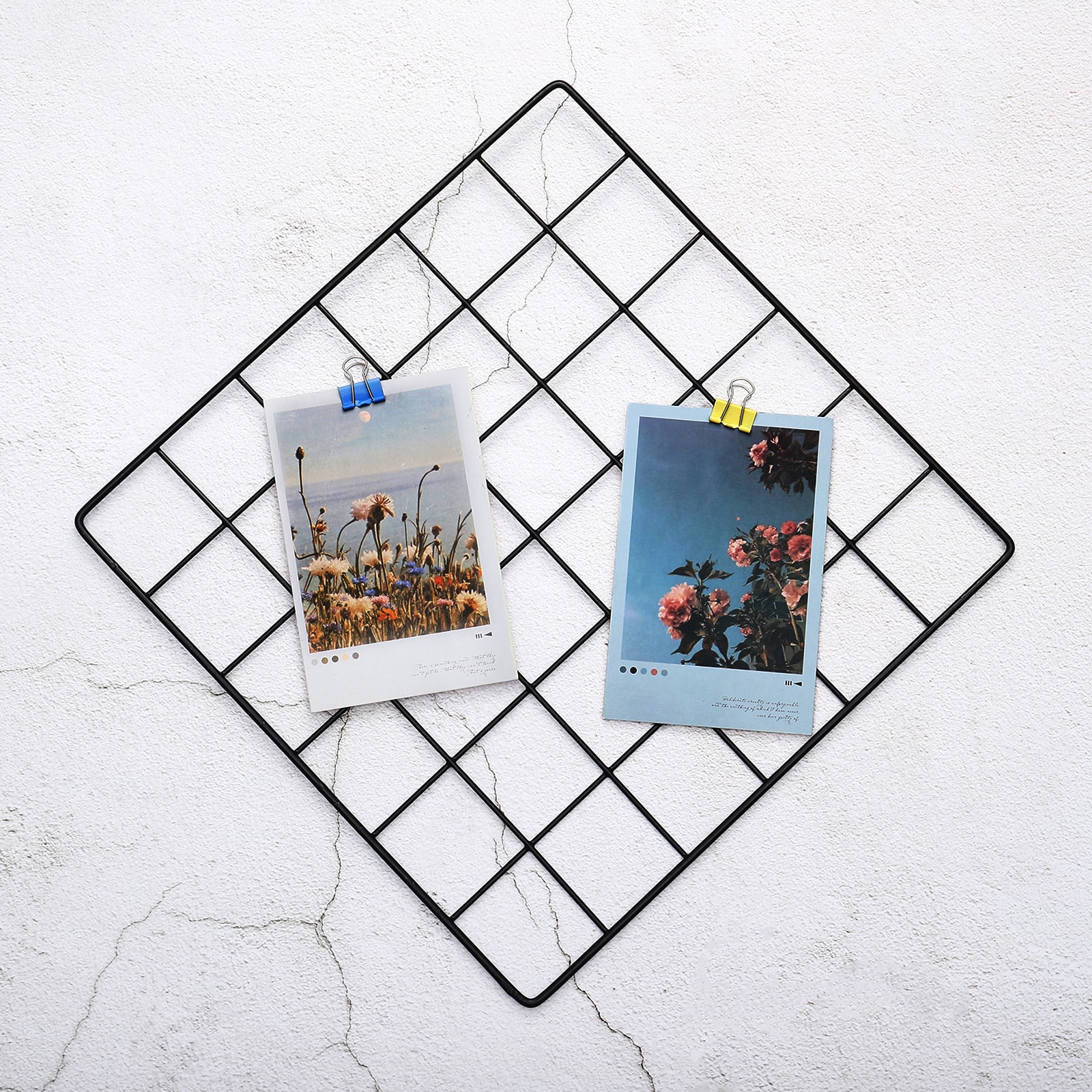 PATIKIL 12inch x 12inch Wire Grid Panel 1pcs Wall Grid Decorative ...
