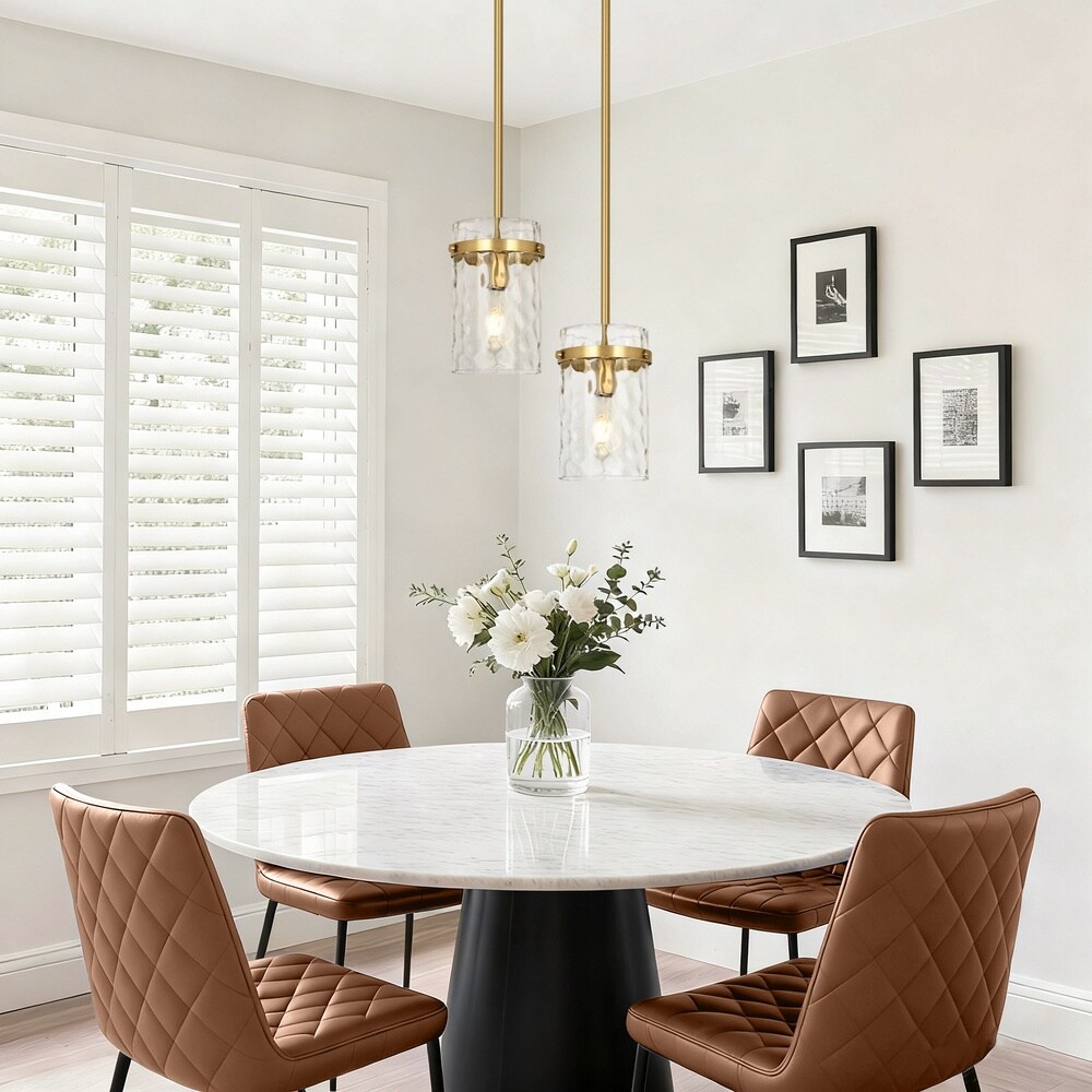 Henveton Jasslynn 2-Pack Medium Gold Modern Pendant Light for Kitchen ...