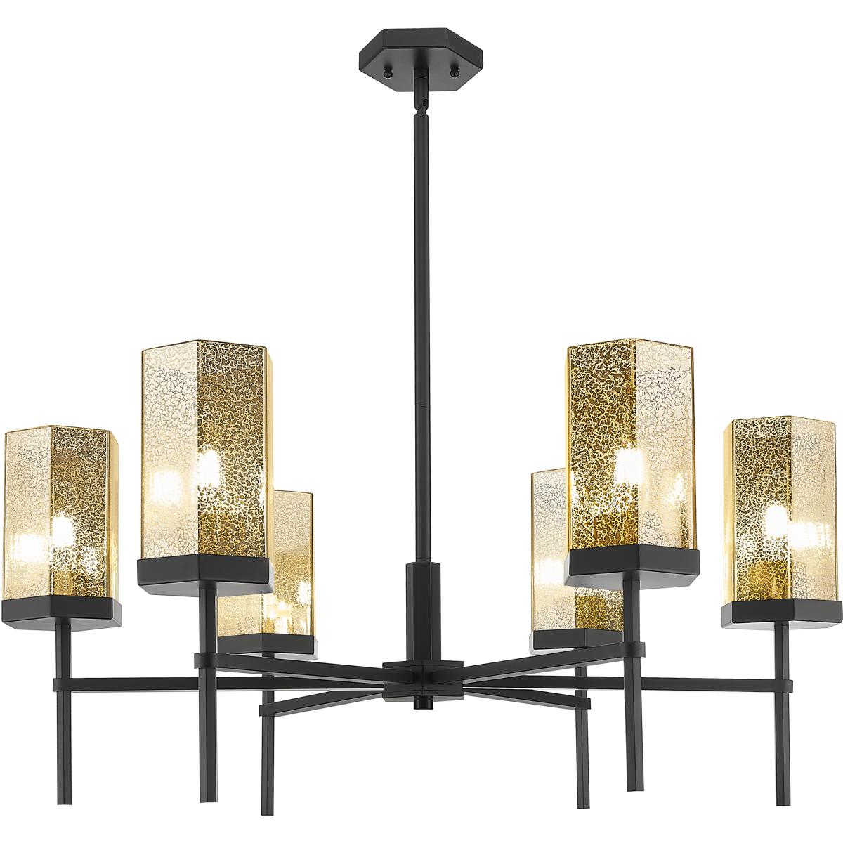 Innovations Lighting 463-6CR-BK-G463-8ME Downtown Urban Blakeley ...