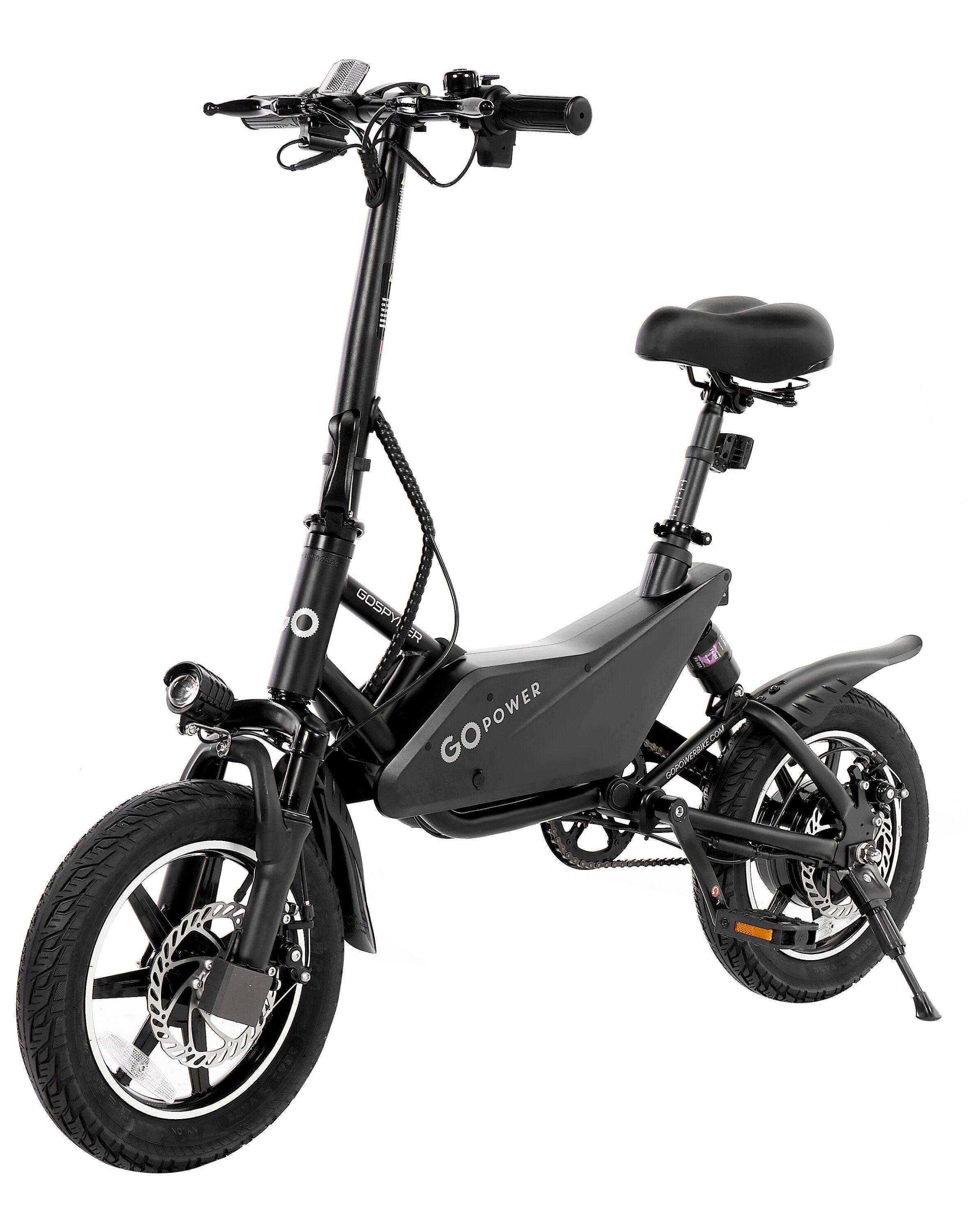 GO POWER BIKE 14-in Adult Unisex E-bike B555BLK at Lowes.com