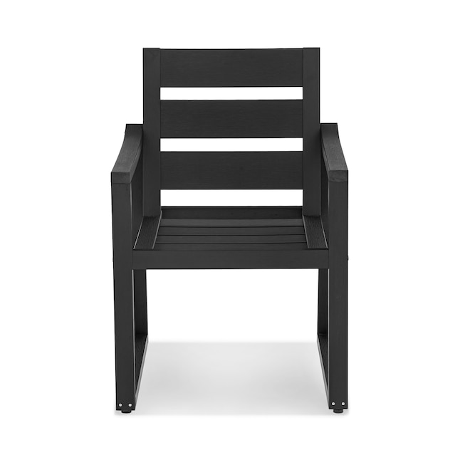 Lue Bona 5 Piece Black Patio Dining Set Aluminum Rectangle Table With 4