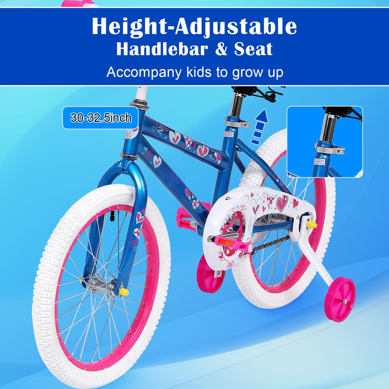 HONGGE Kids Bike 18 inch Bicycle for Girls Ages 6-12 Years in the Bikes ...