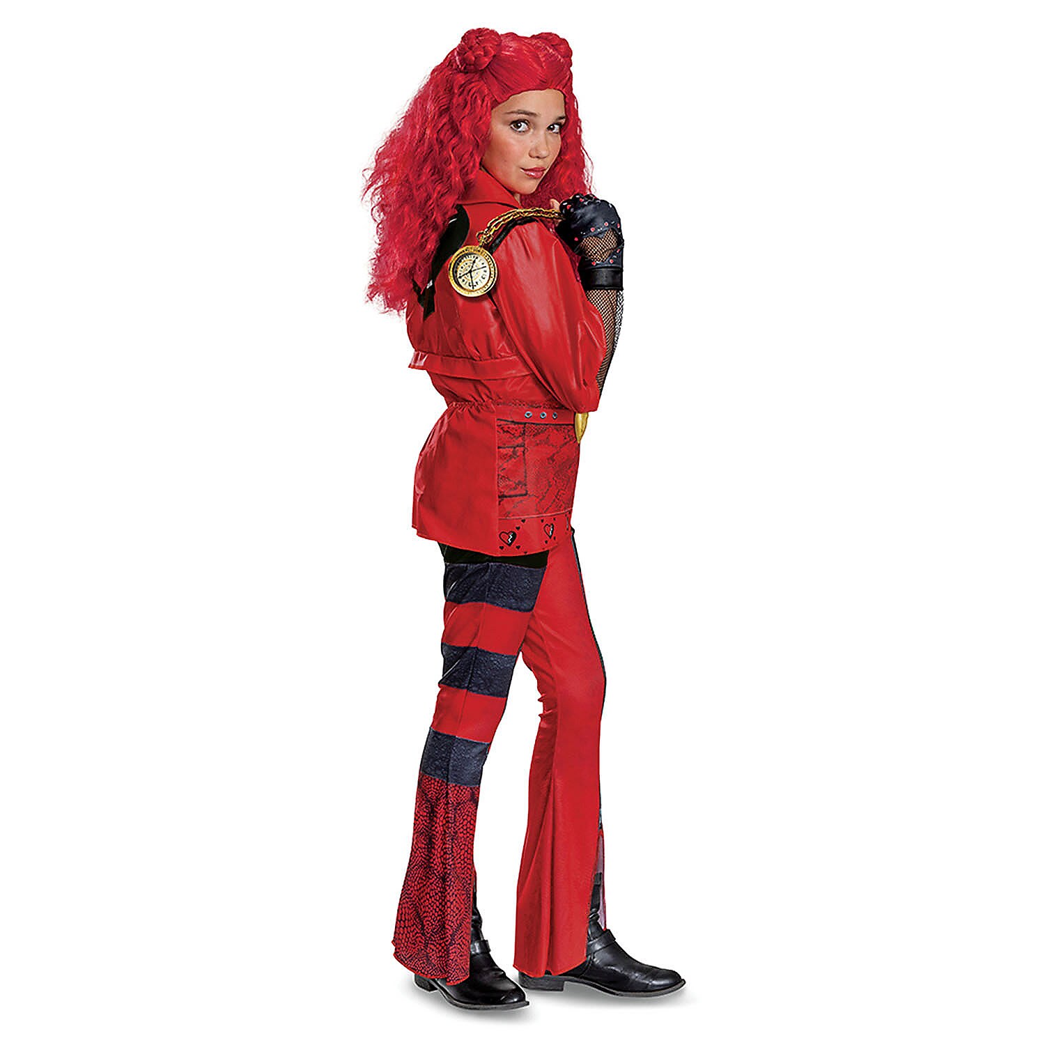 Disguise Girls' Disney's Descendants 4: Rise of Red Deluxe Red Costume ...