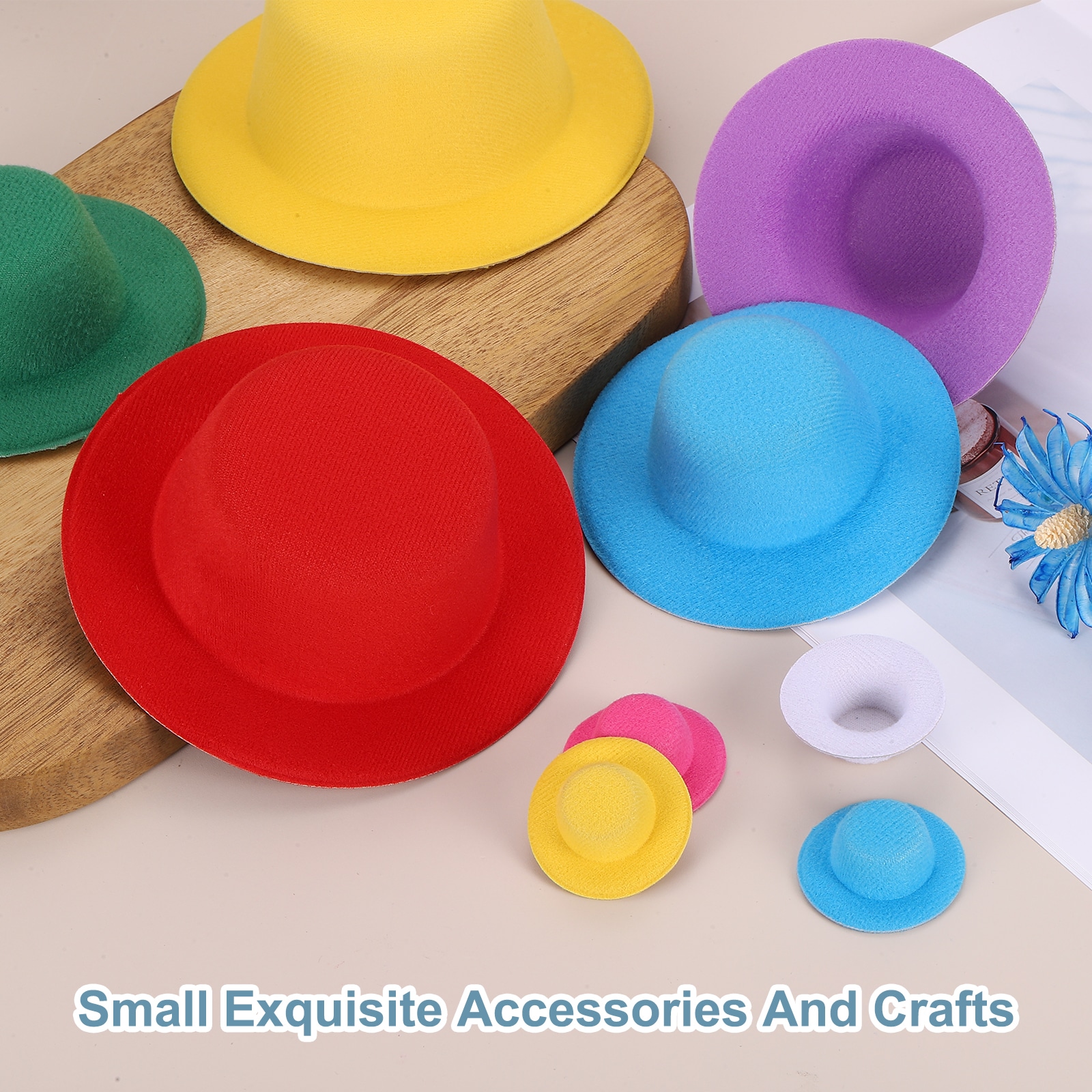 PATIKIL 5.3 Inch Mini Formal Hats 12pcs Miniature Doll Hats Mini Top ...