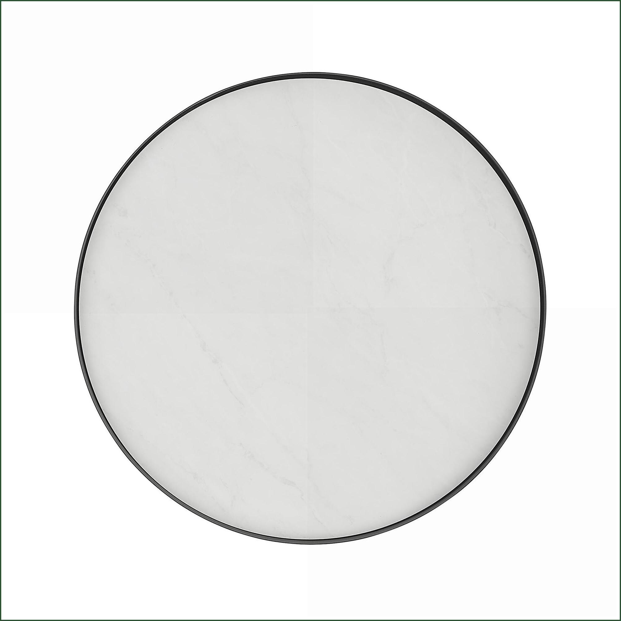 Watnature Space Saving Minimalist Coffee Table with Faux White Marble ...