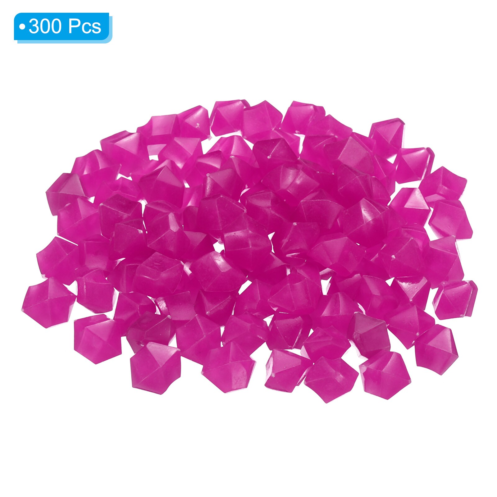 Unique Bargains 300pcs Glow Rocks 10-15mm Glow Pebbles Decoration in ...