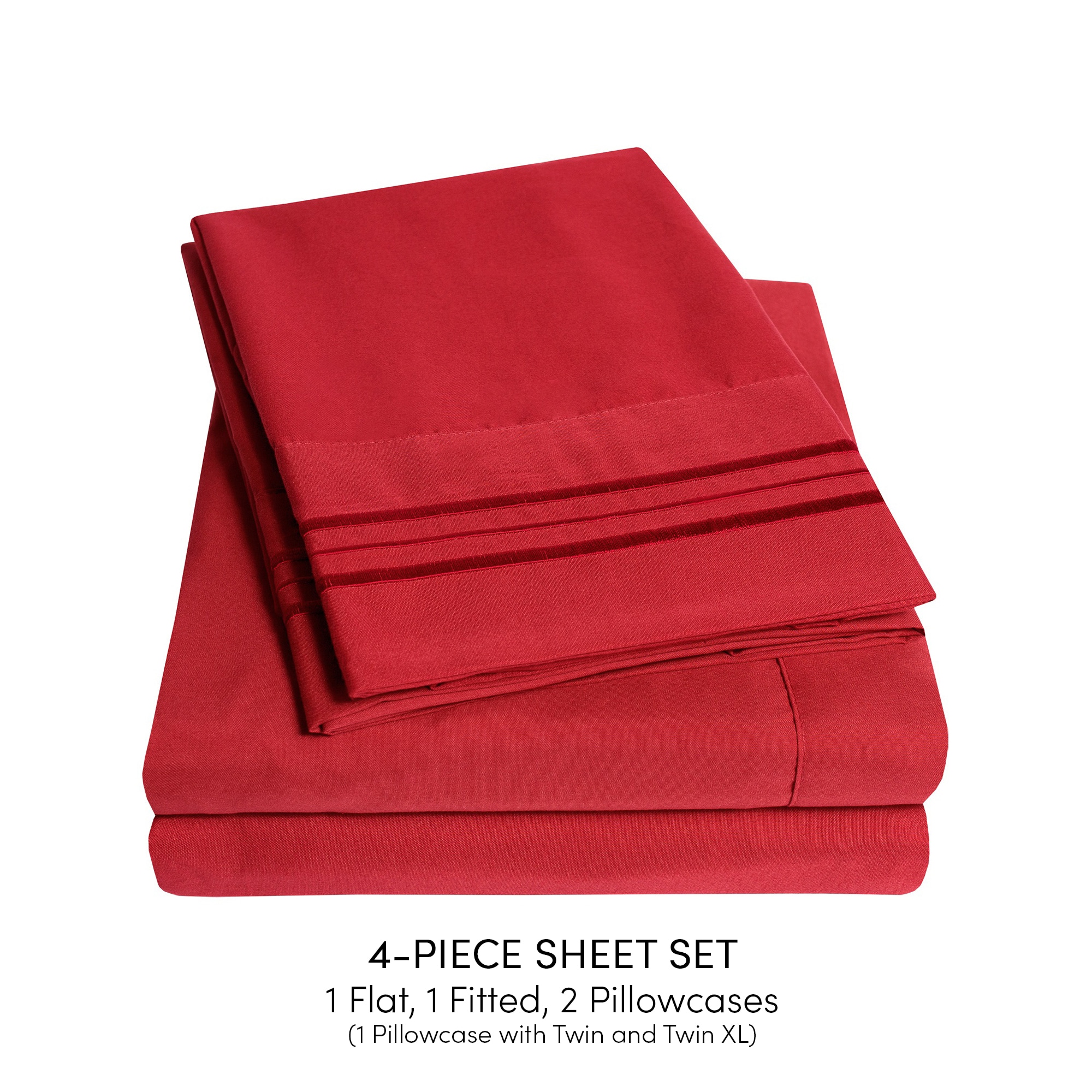 Sweet Home Collection Ultra Soft 1800 Series Double Brushed Microfiber ...