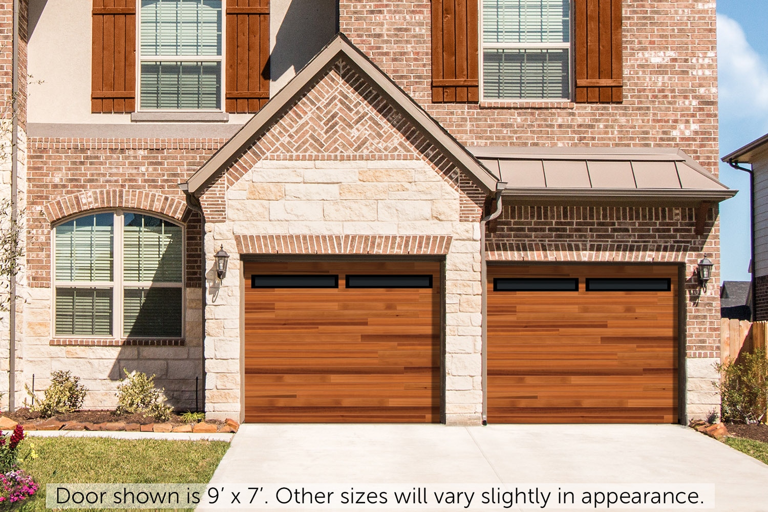 Wayne Dalton 8300 9-ft x 7-ft 12.12 R-Value Insulated Cedar Single ...
