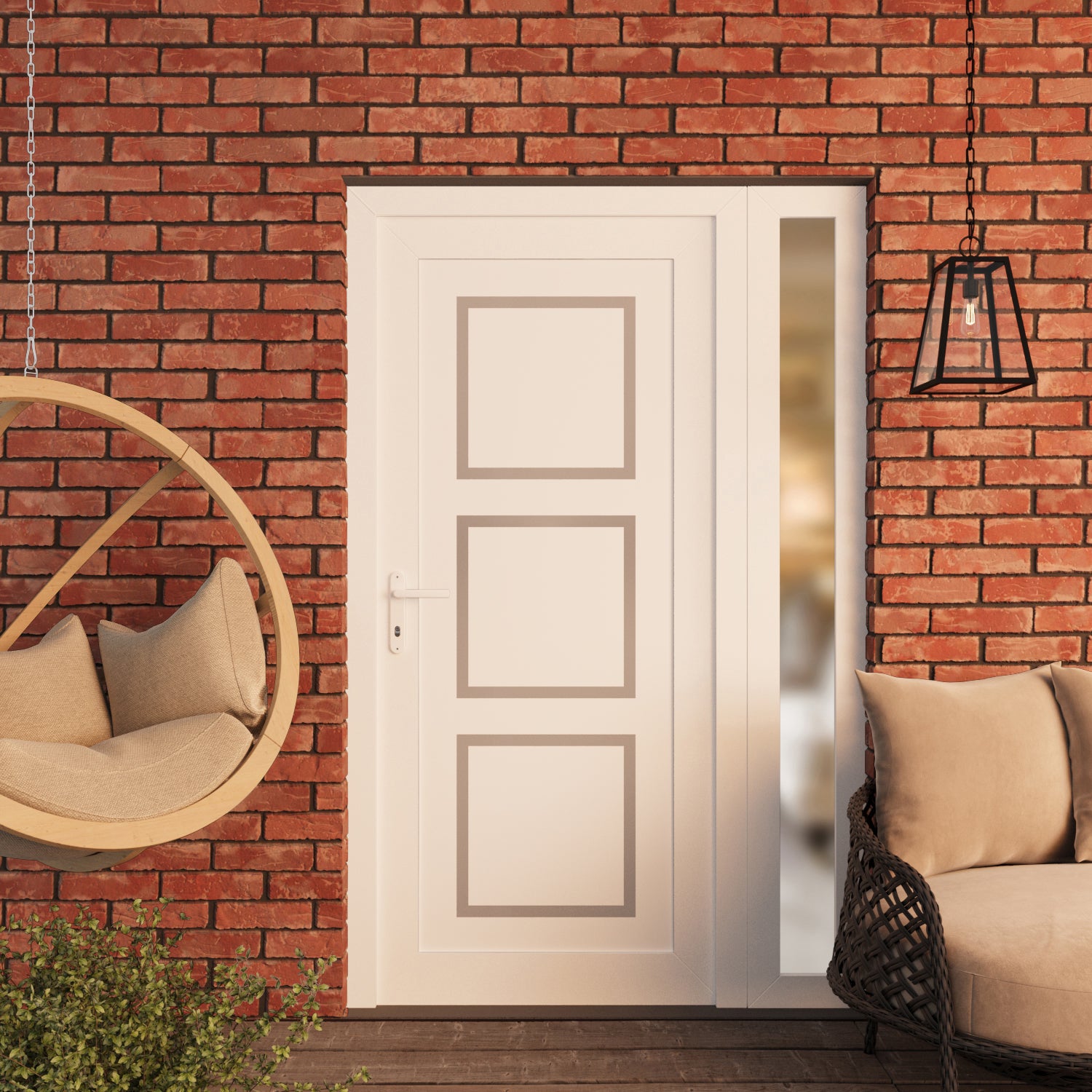 Vdom doors VDOMDOORS MANUX 8661 Exterior Prehung Steel Door with ...