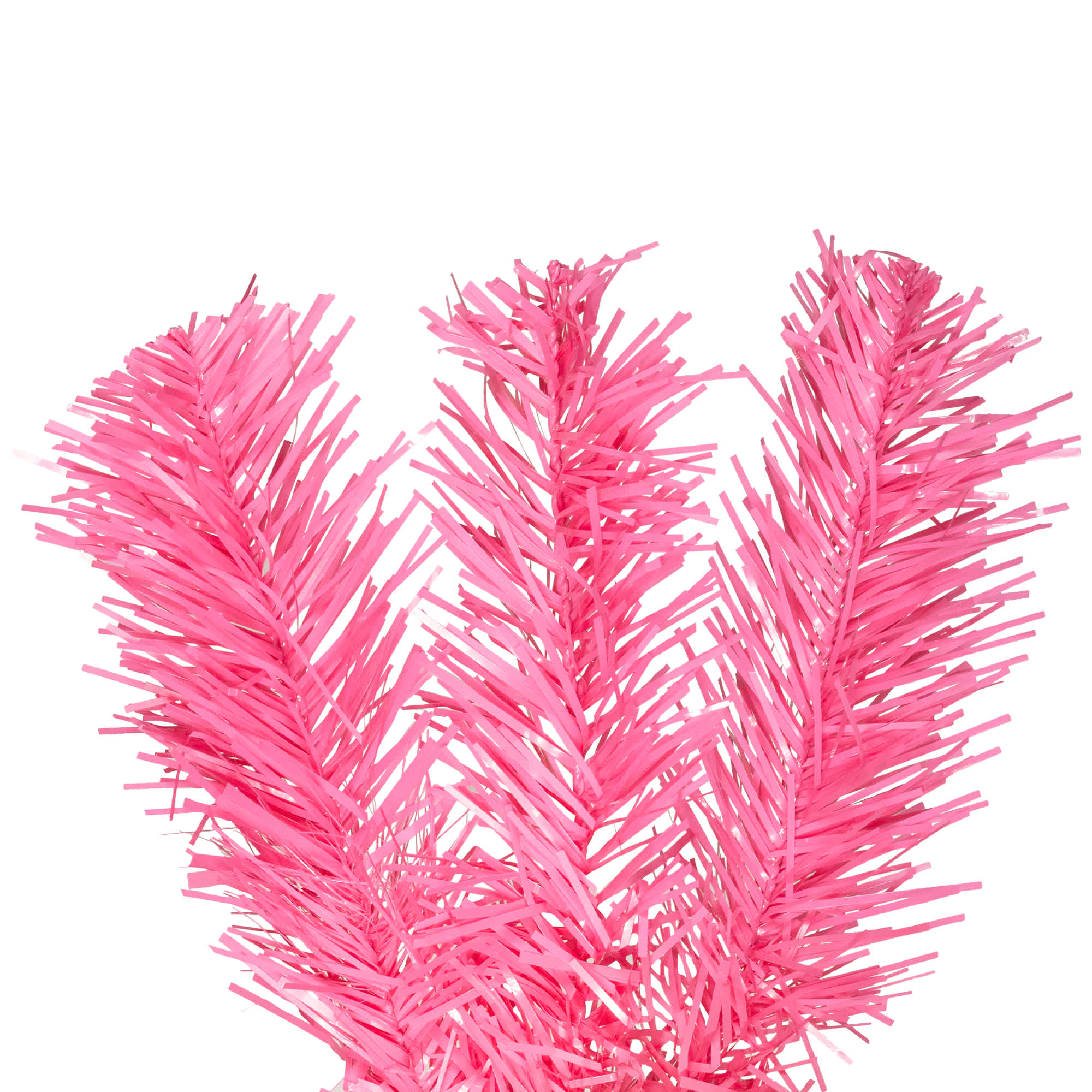 Northlight Pre-Lit Tinsel Artificial Christmas Tree - 3 feet - Pink ...