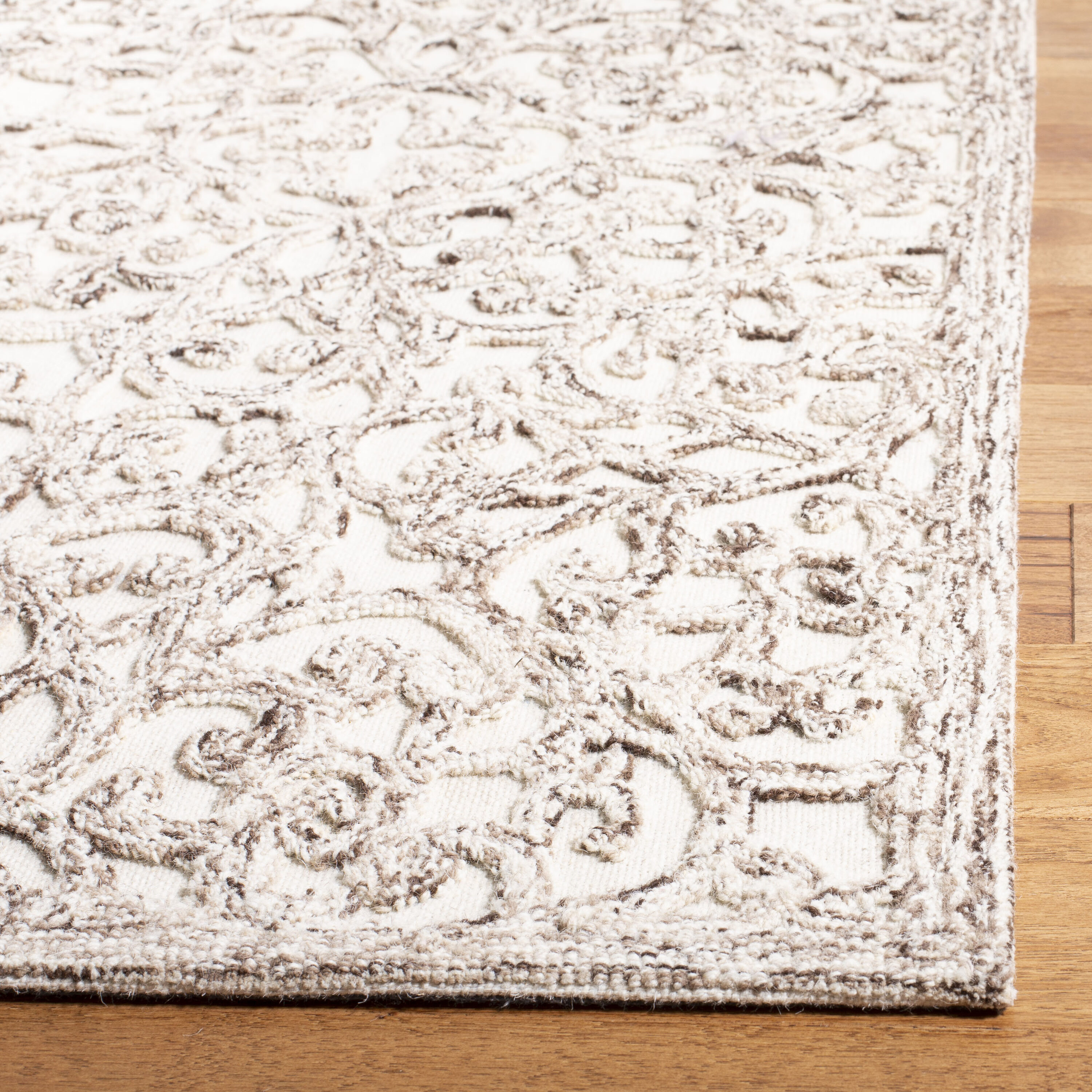 Safavieh Trace 103 Brown/Ivory Transitional 2ft-3in x 10ft Runner Rug ...