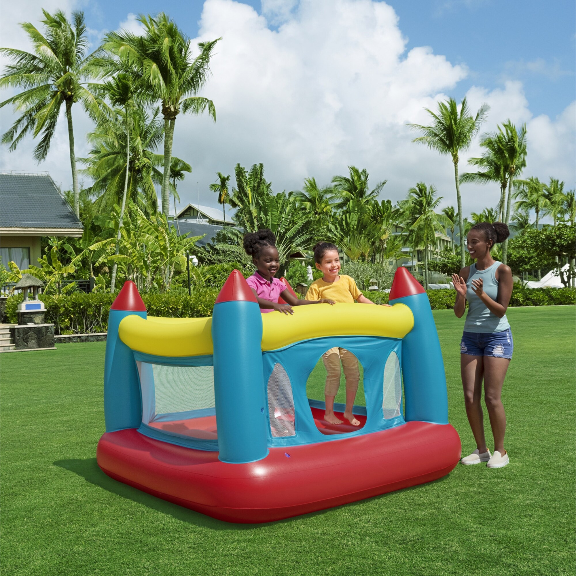 Bestway 68-in PVC Bounce House in the Bounce Houses department at Lowes.com