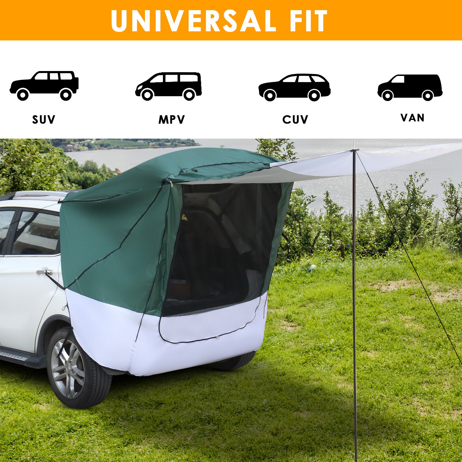 Outopee SUV Tail Tent Polyester 2-Person Tent LO1G58000302 at Lowes.com