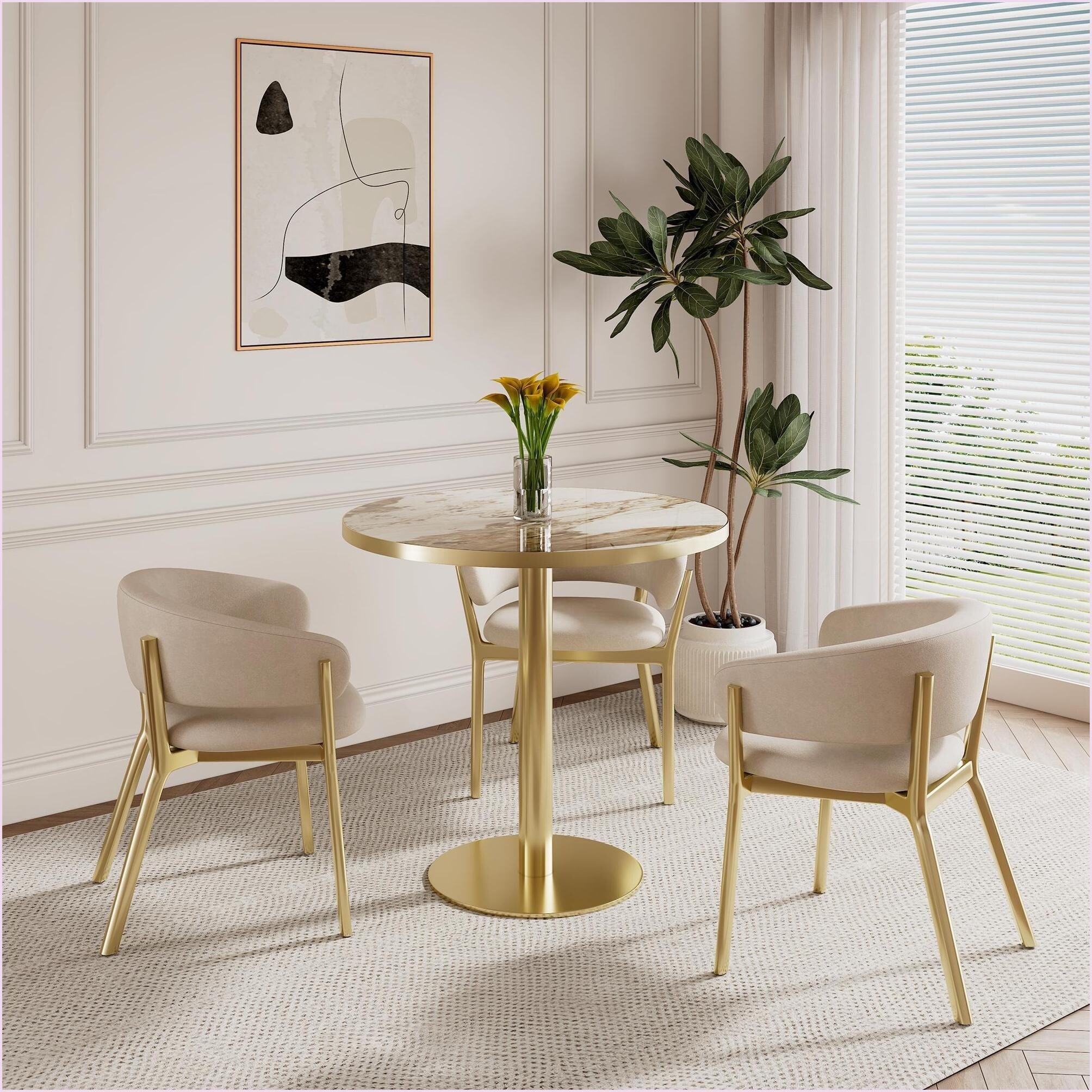 Watnature Bistro Dining Table Mesa de Bistro Modern 31.5 Inch Easy ...