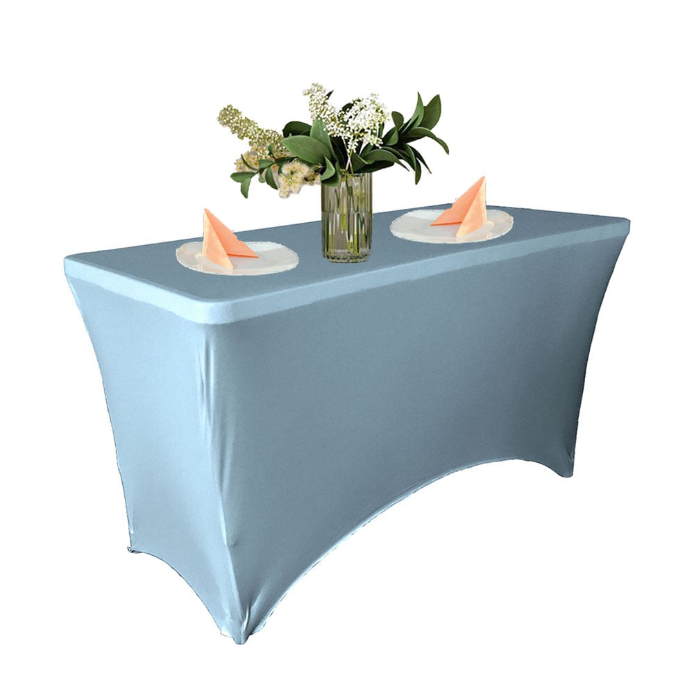Slickblue Fitted Indoor and Outdoor Spandex Table Cover for 48 x 24 x ...