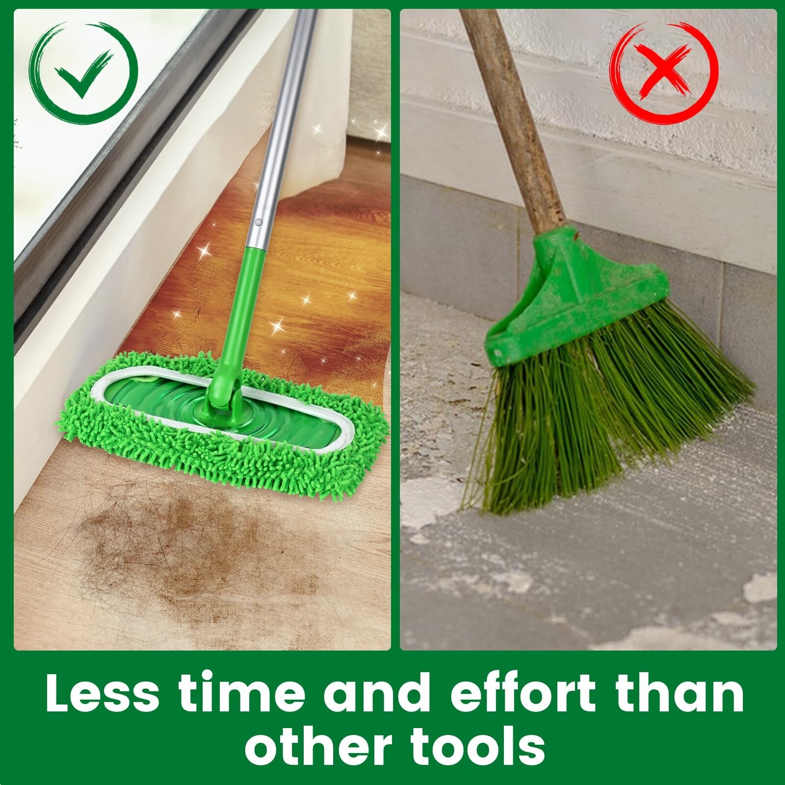 Yichuhaoxi 15 pcs Reusable Microfiber Mop Pads for Sweeper Mop Washable ...