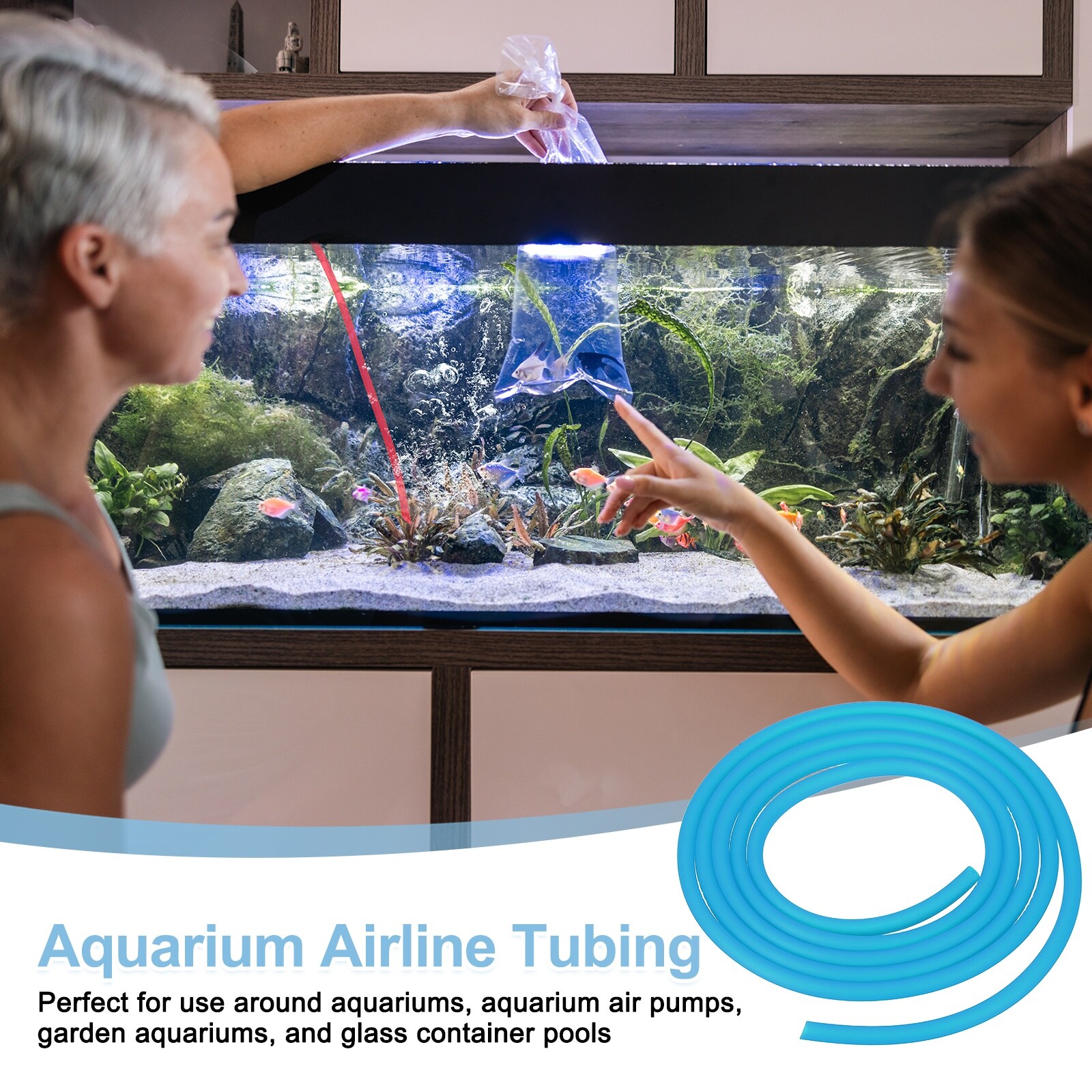 Unique Bargains Aquarium Airline Tubing 5/32 Inch(4mm) ID x 1/4 Inch ...