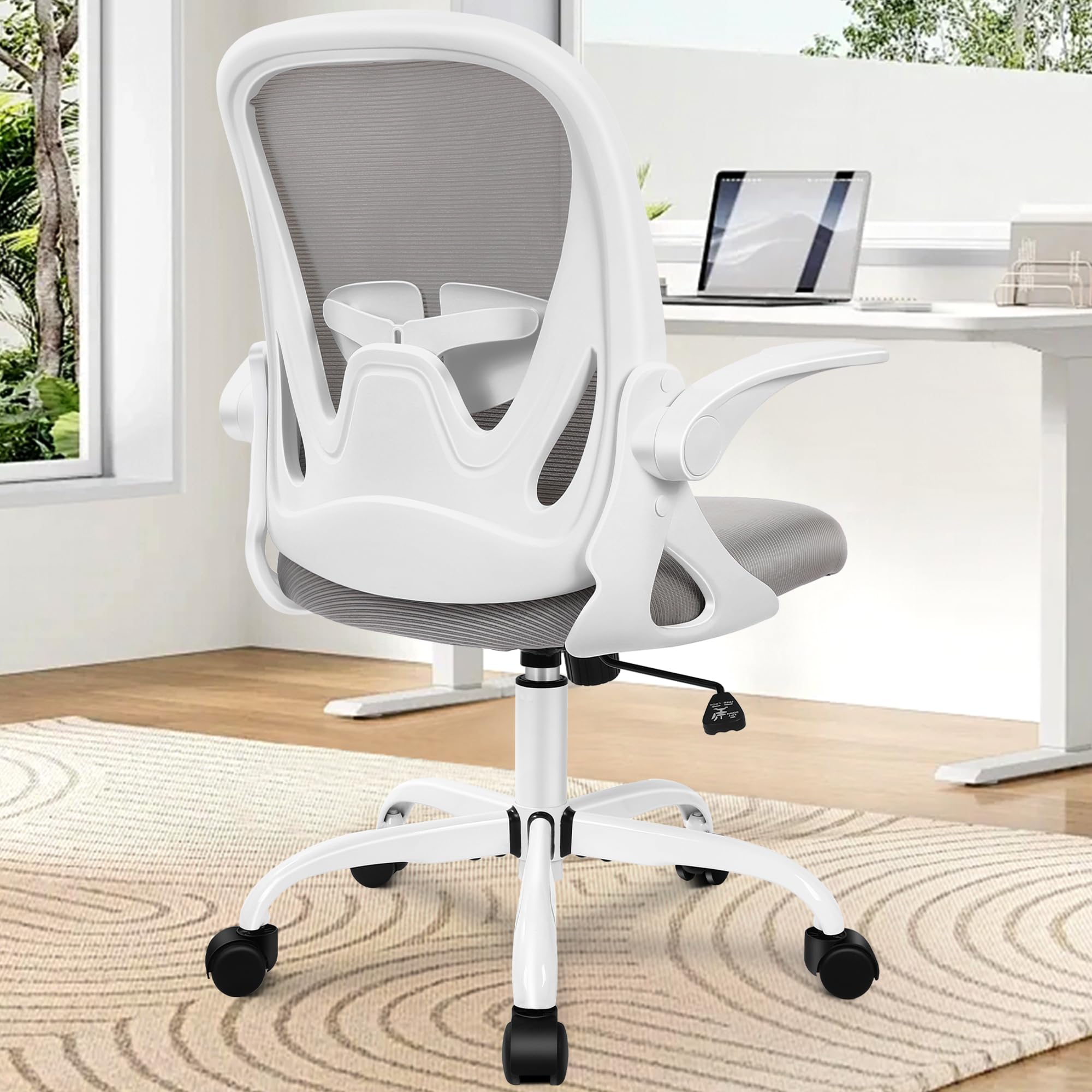 Angel Sar Office Chair Ergonomic Desk Chair with Adjustable Lumbar ...