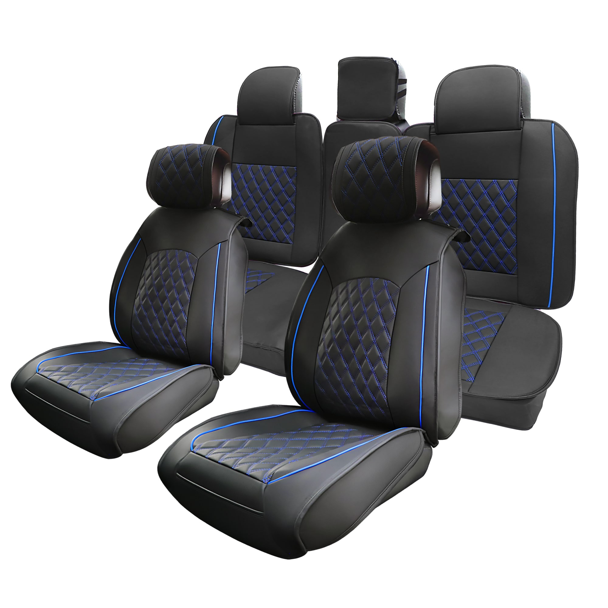 Unique Bargains 5pcs Car Front Rear Seat Covers for Toyota Tacoma 2005 ...