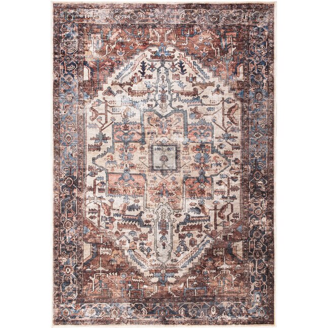 Abani Rugs LOL120A 4 X 6 (ft) Terracotta Indoor Abstract Area Rug at ... Abani Rugs LOL120A 4 X 6 (ft) Terracotta Indoor Abstract Area Rug at ...