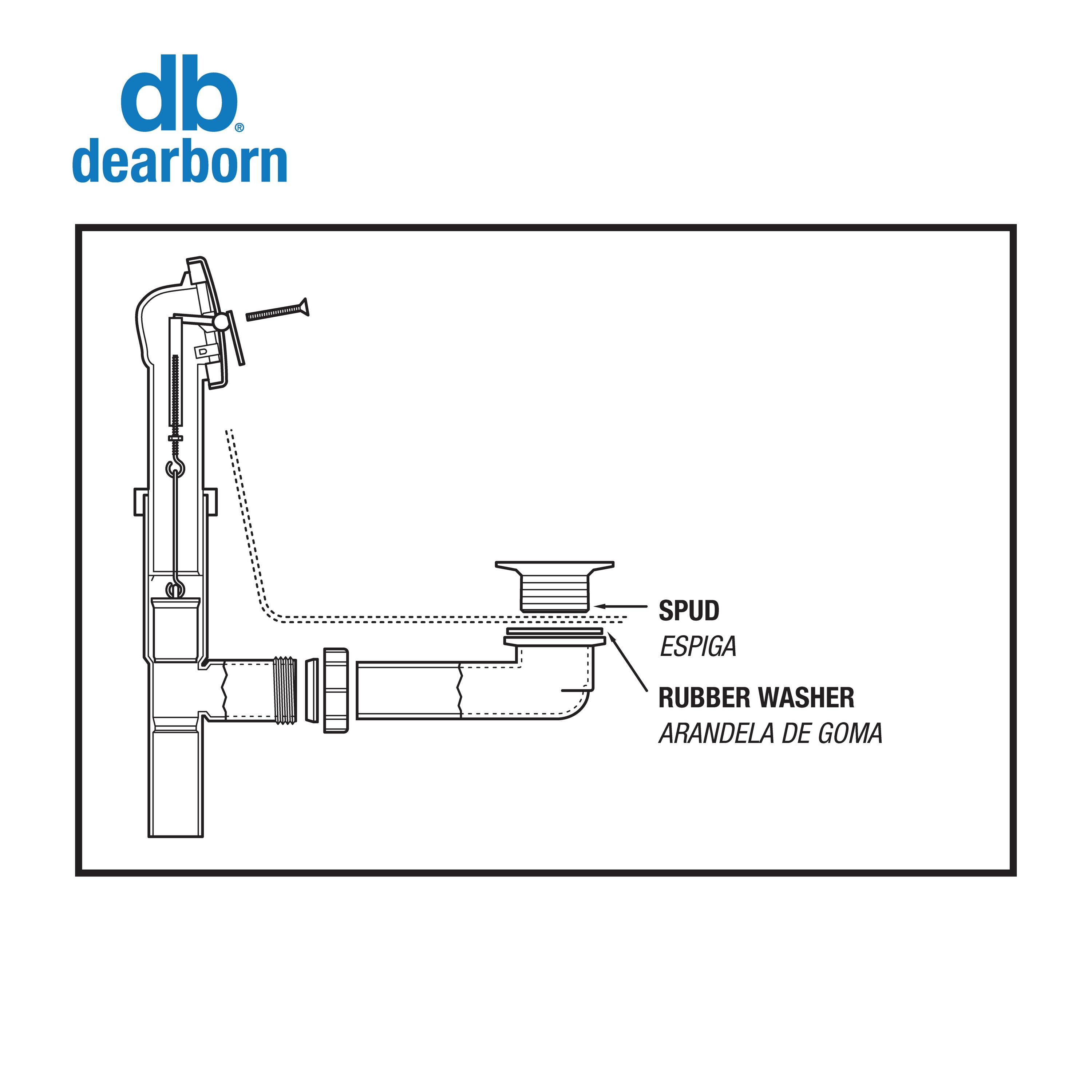 Dearborn Tub Drain Waste Shoe Replacement Washer in the Bathtub ...