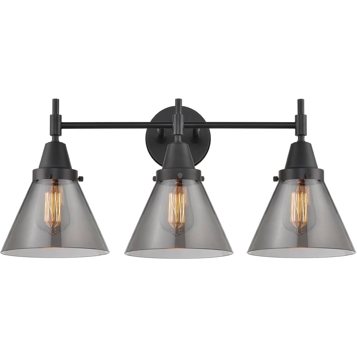 Innovations Lighting 447-3W-BK-G43-LED Caden Bathroom Vanity Light ...