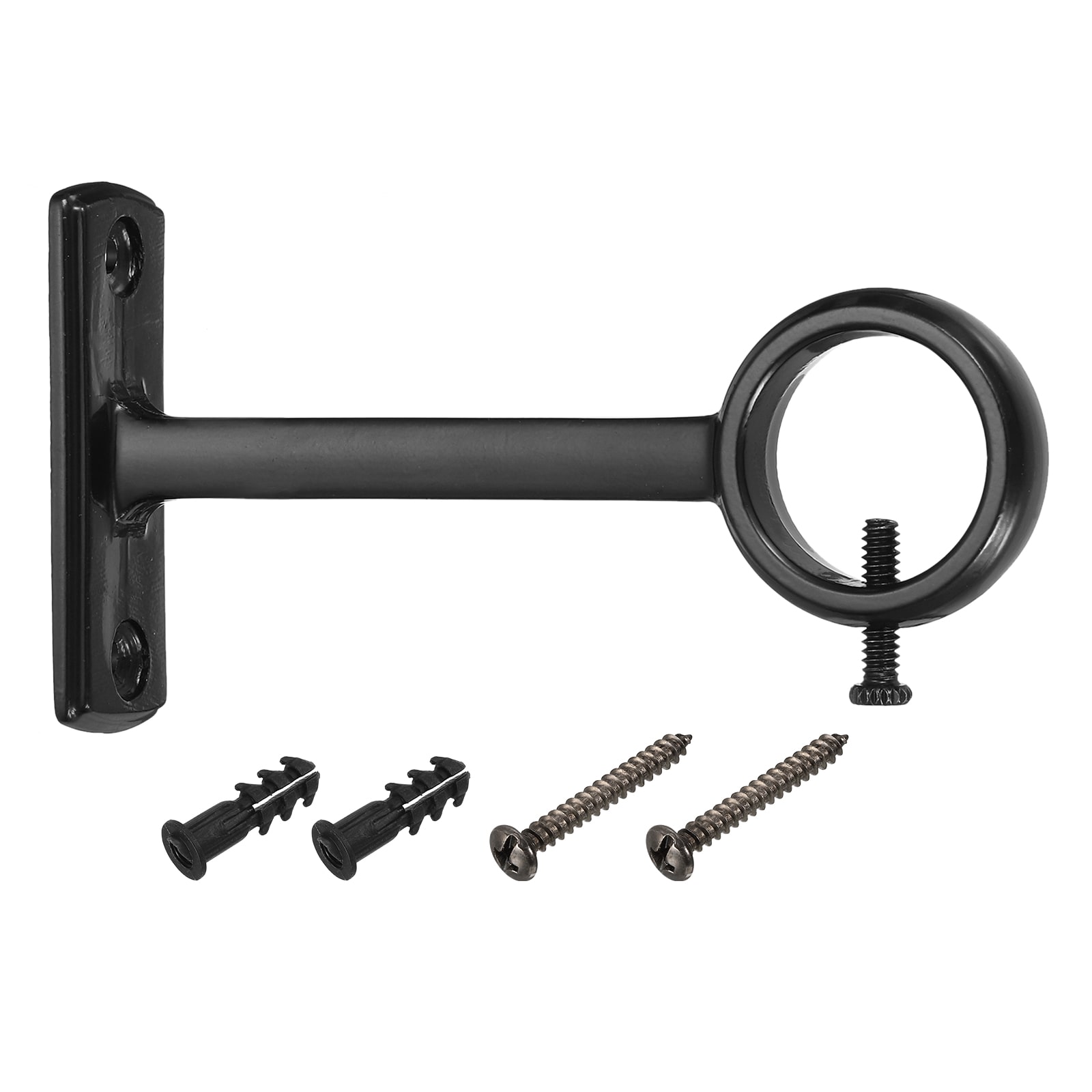 Unique Bargains 1Pcs Curtain Rod Brackets Drapery Hanging Rod Holders ...