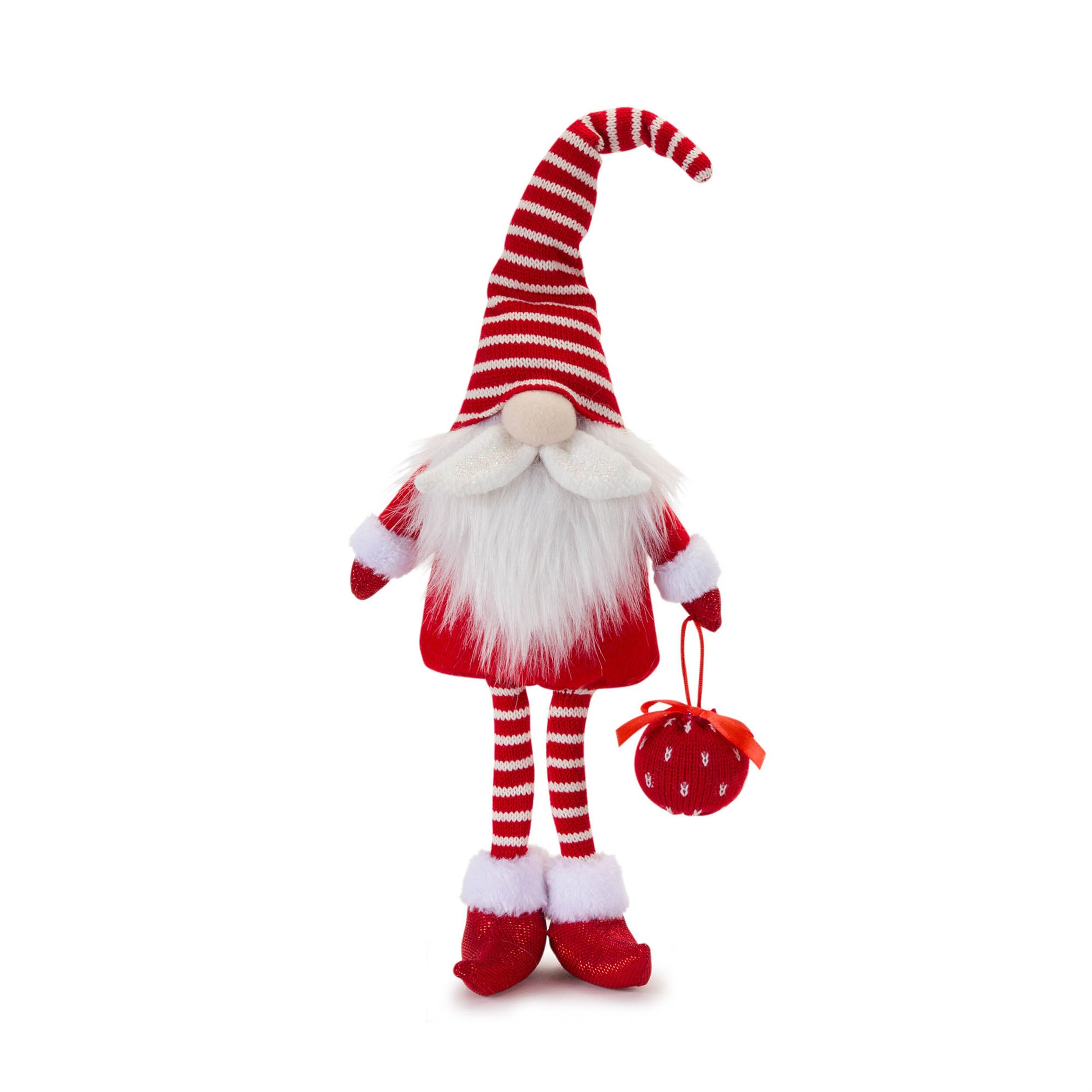 Melrose International Plush Standing Holiday Elf Gnome Decor (Set of 2 ...