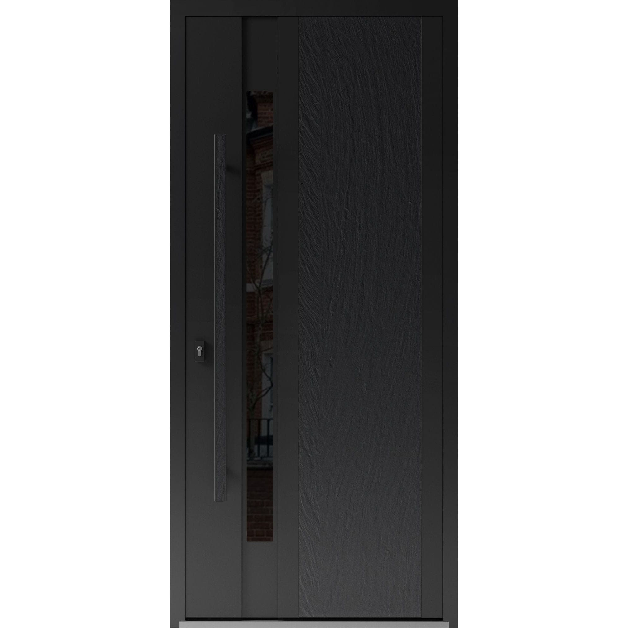 Vdom doors VDOMDOORS DEKTON0163 Exterior Prehung Steel Door Ardesia ...