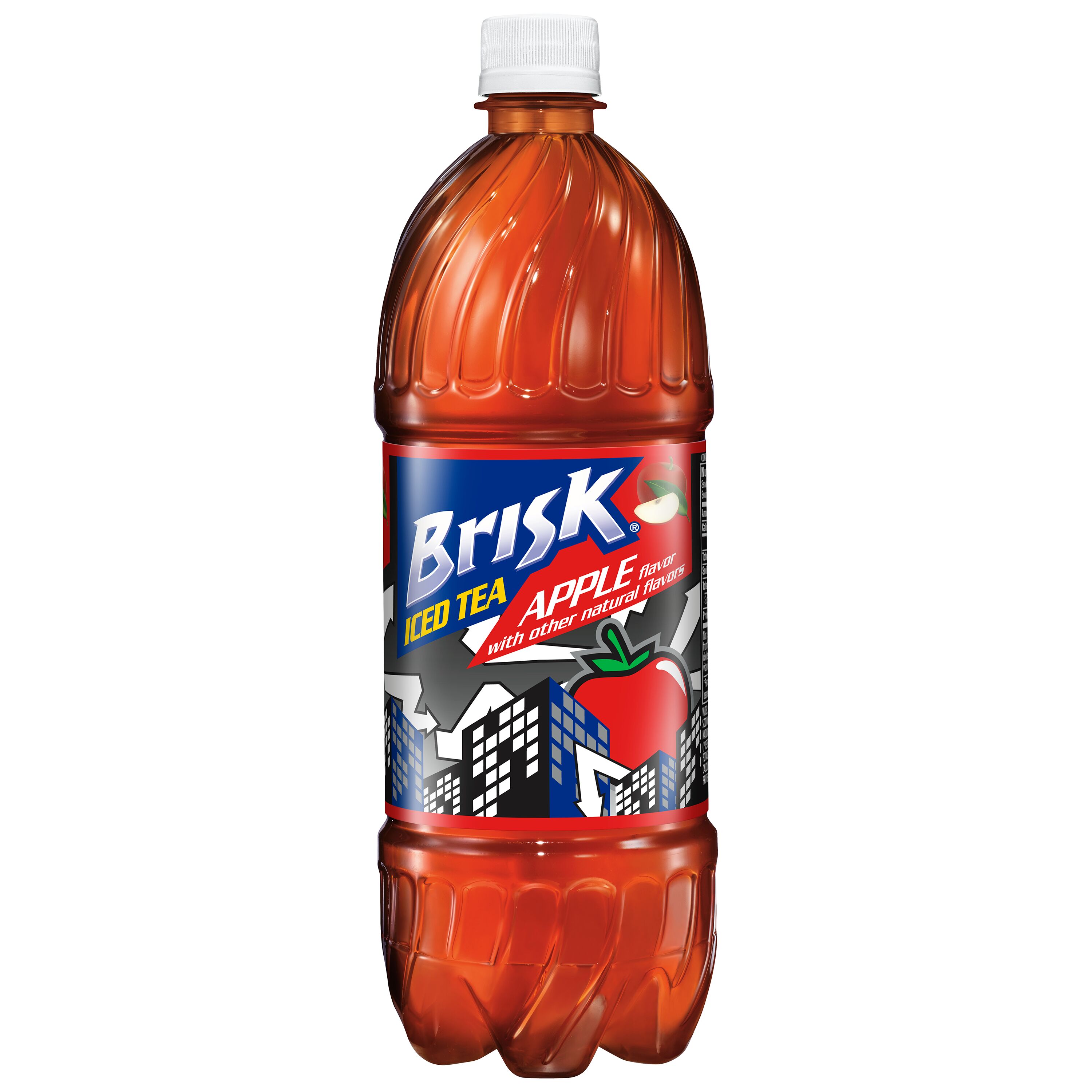 Brisk Apple Iced Tea Soft Drink - 1 Liter Bottle 00012000141638 at ...
