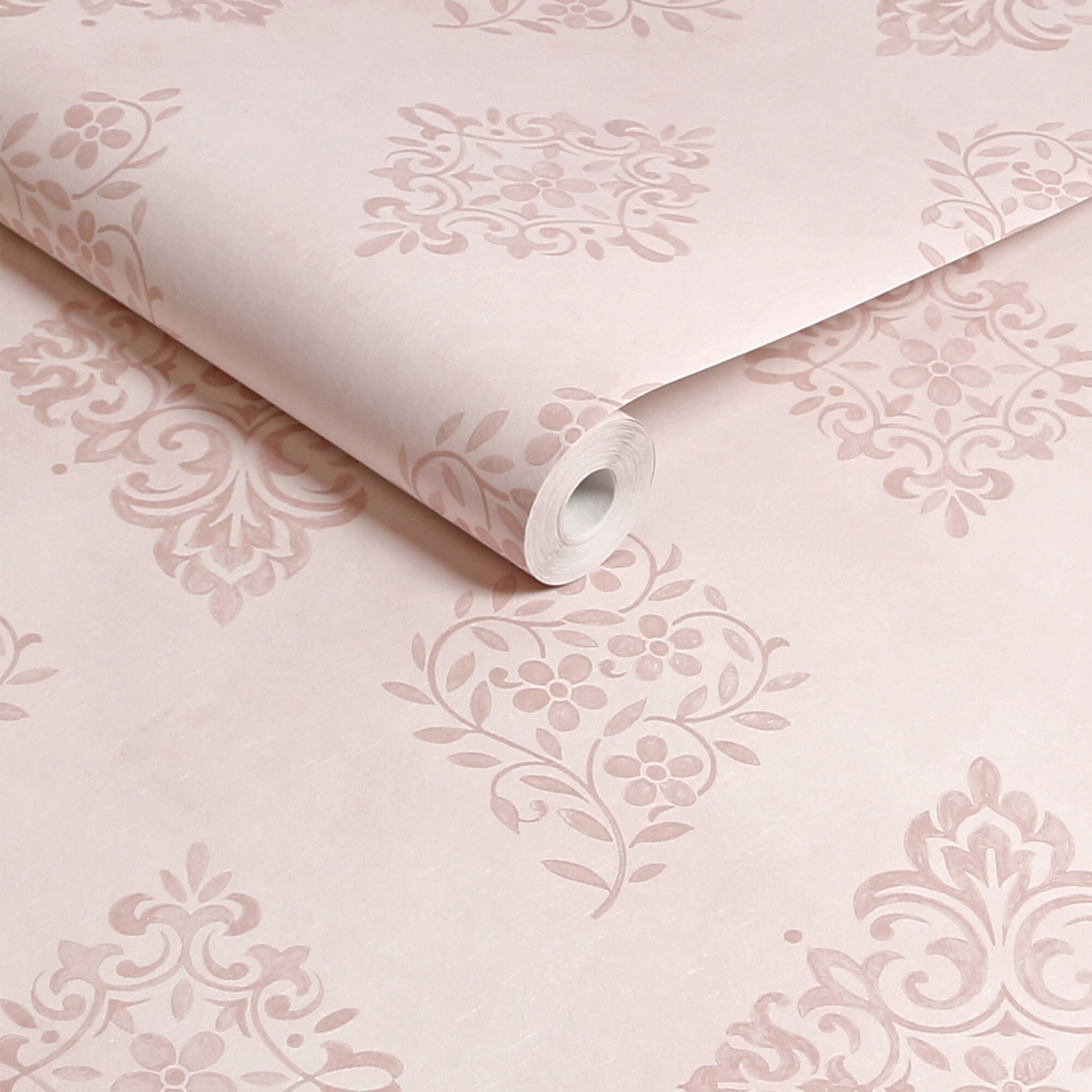 Rachel Ashwell 56-sq ft Pink Non-woven Textured Geometric Unpasted ...