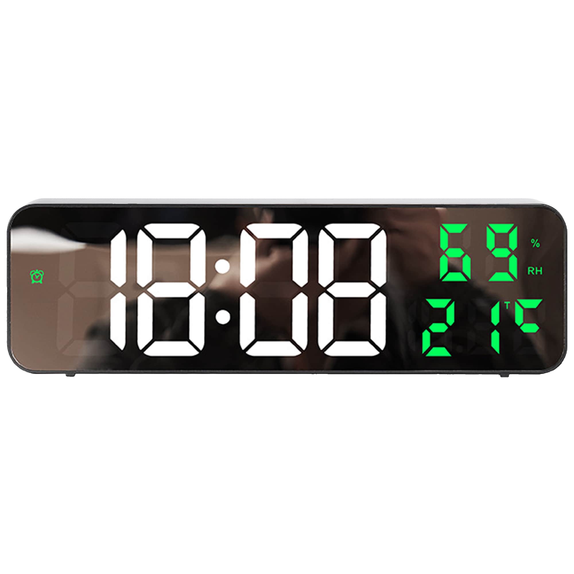 Unique Bargains Large Digital Clock Silent Non Ticking Modern Wall ...