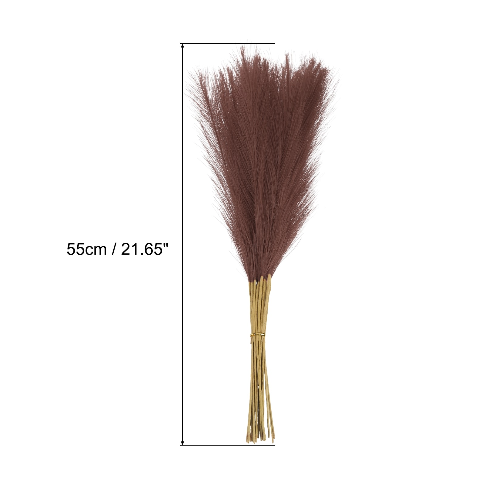 Unique Bargains 20pcs Faux Pampas Grass 21inch/55cm Fake Pampas Grass ...