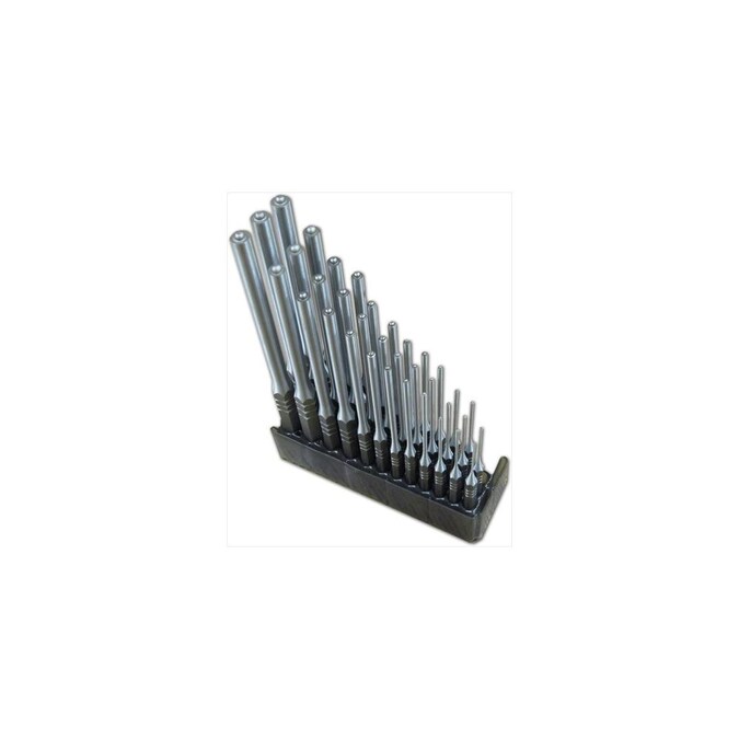 Wilde Wilde Tool Rs906npvp 6 Piece Roll Spring Punch Set Natural Finish Vinyl Pouch At