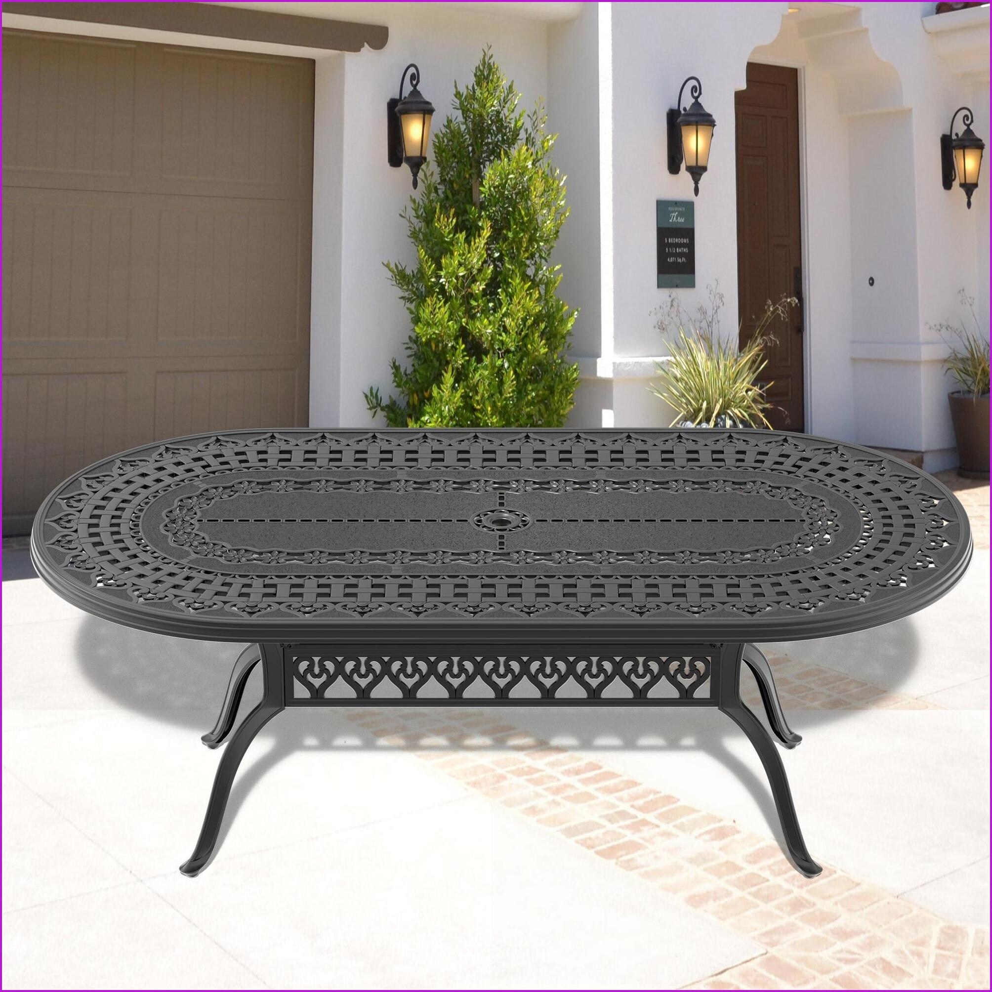 Watnature Picnic Tables Mesa de Picnic 8-Seat Traditional Outdoor Patio ...