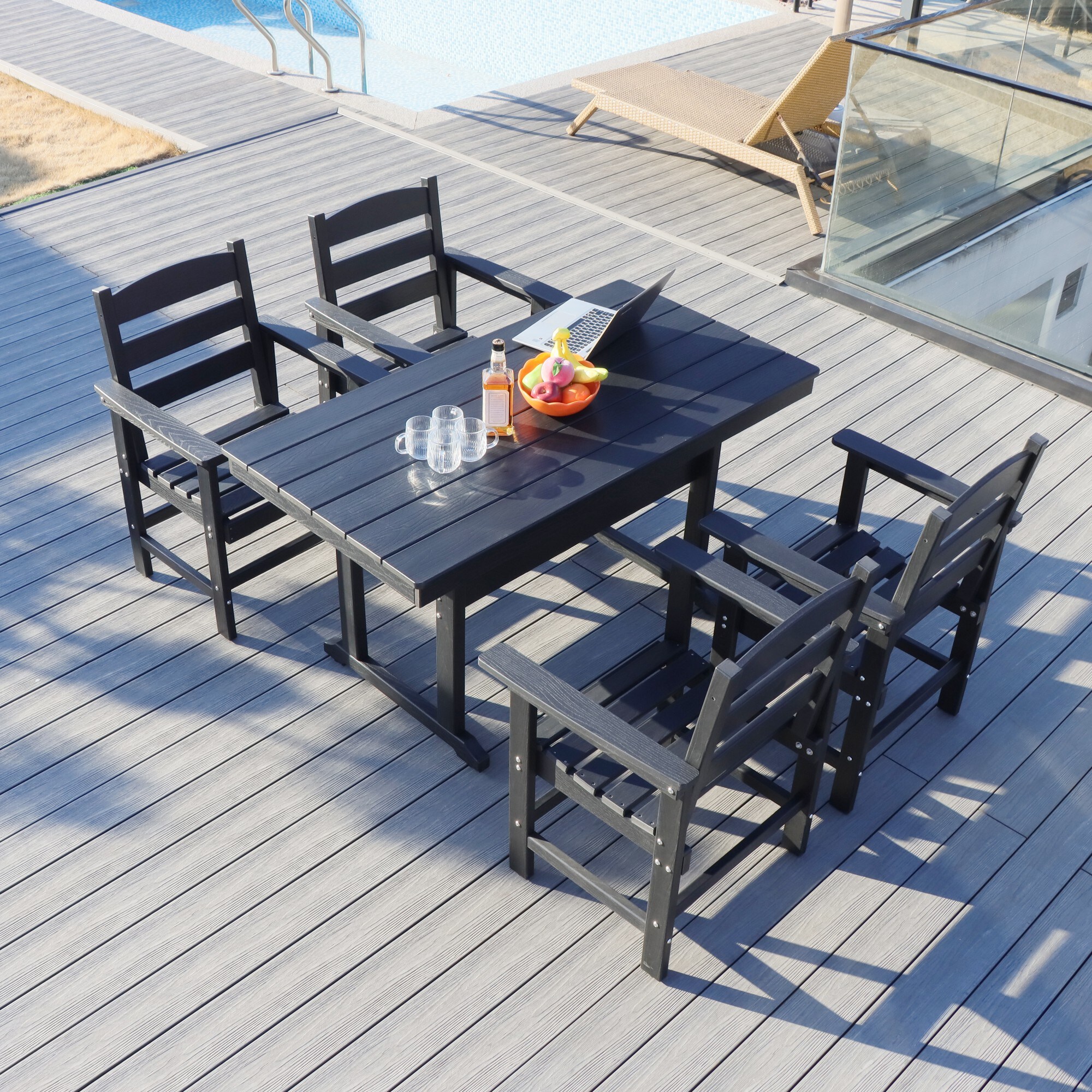 HDPE Patio Dining Sets Dining Patio Furniture Sets at Lowes.com