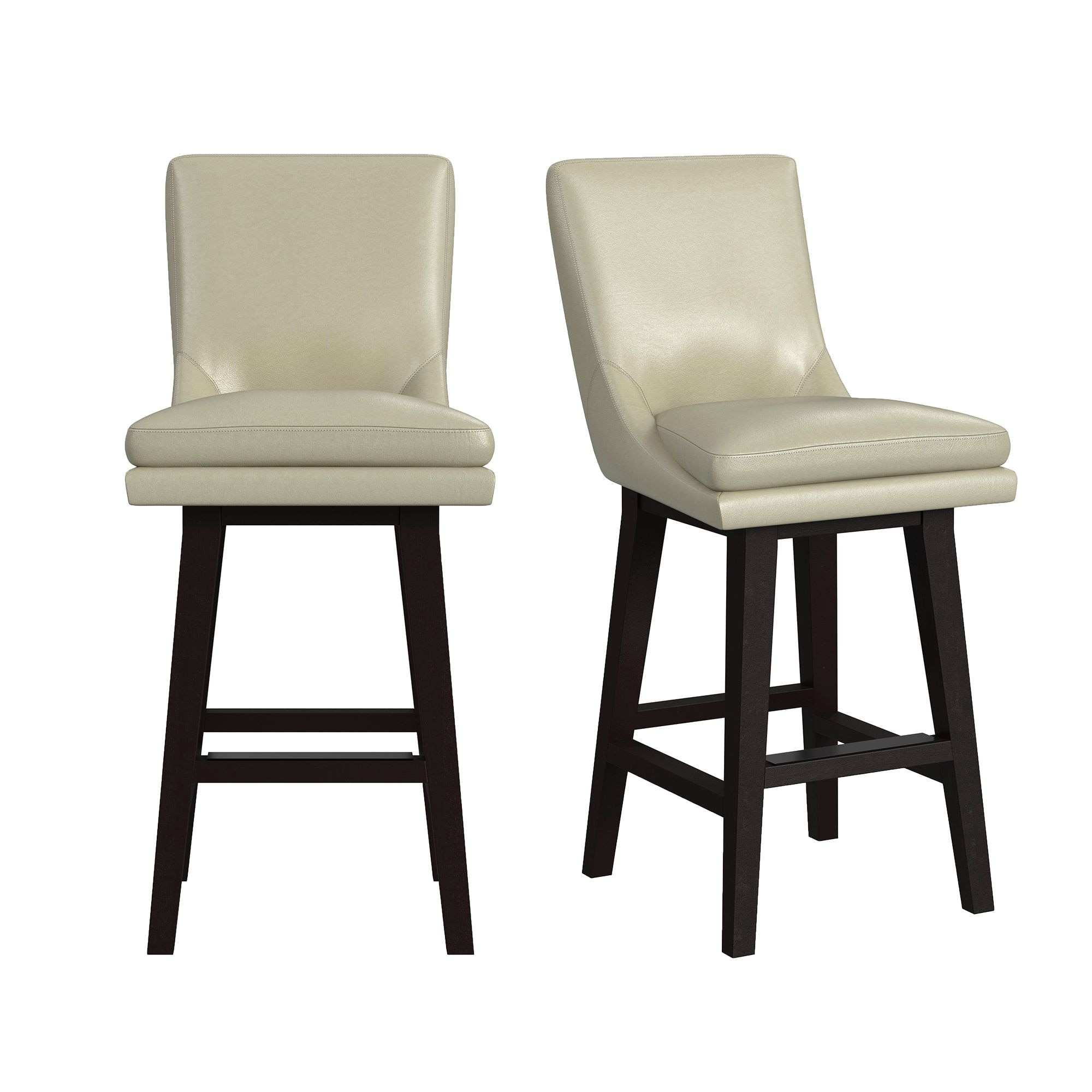 Picket House Furnishings Espresso 30.5-in H Bar height Upholstered ...