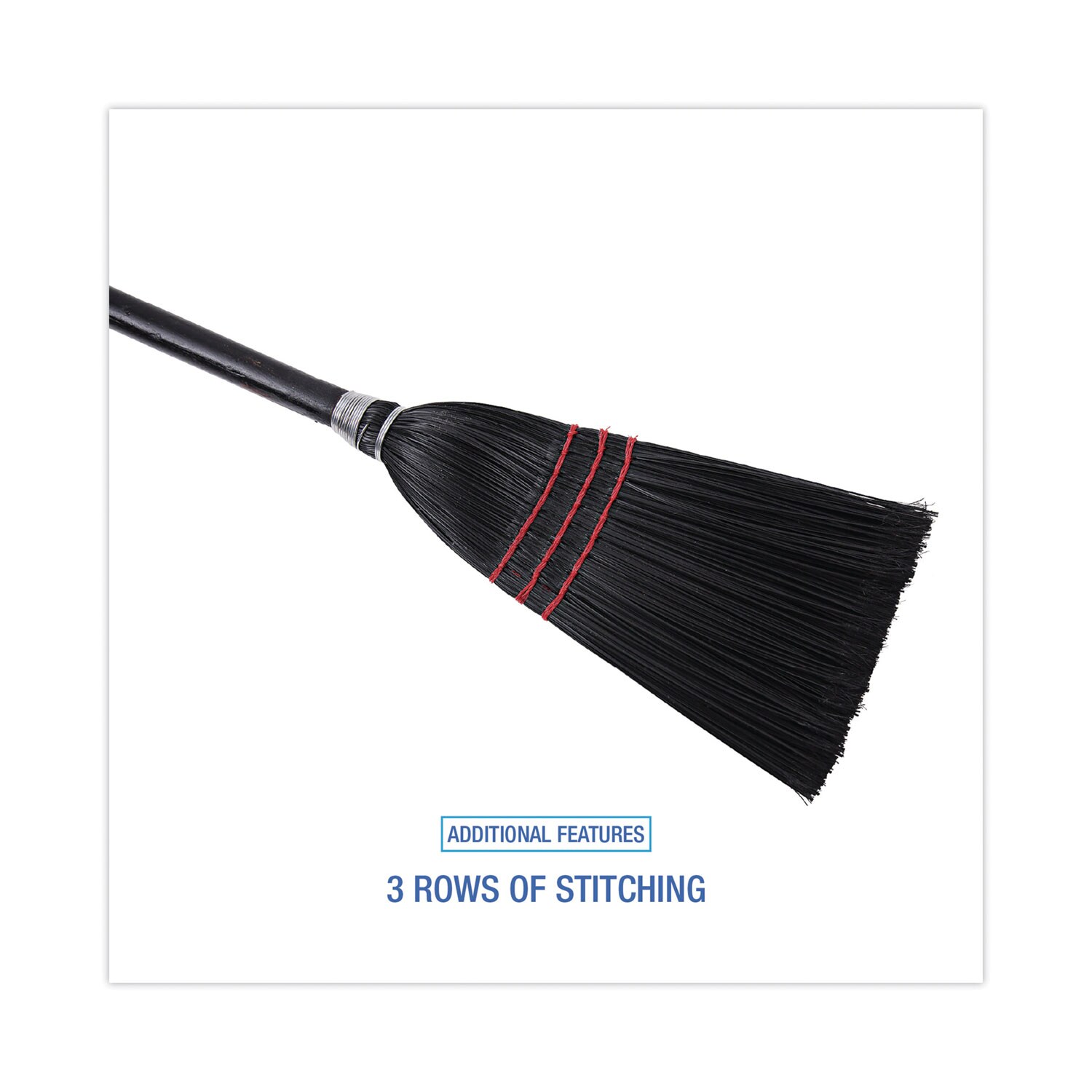 Boardwalk Flag Tipped Poly Lobby Brooms Flag Tipped Poly Bristles 38 in ...