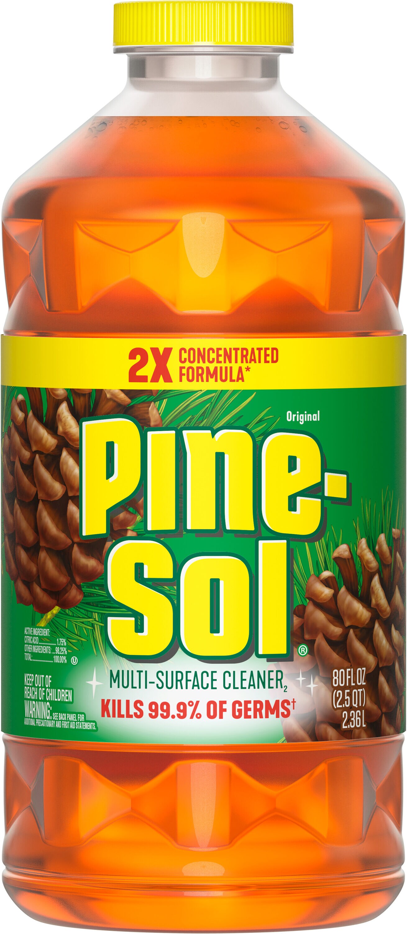 Pine-Sol 80-fl oz Original Pine Disinfectant Liquid All-Purpose Cleaner ...